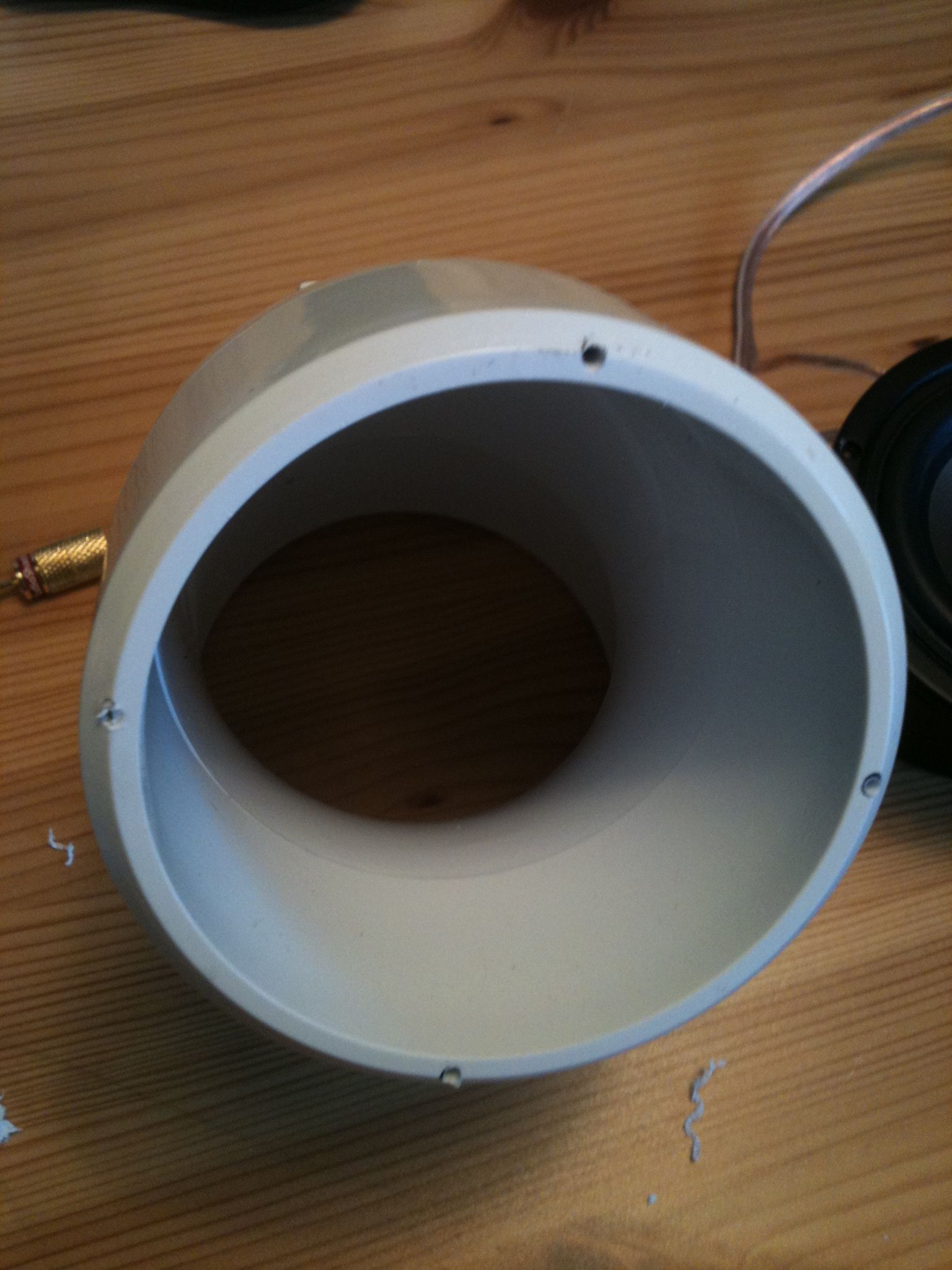 PVC Pipe Desk Speakers With Bass Port : 3 Steps - Instructables