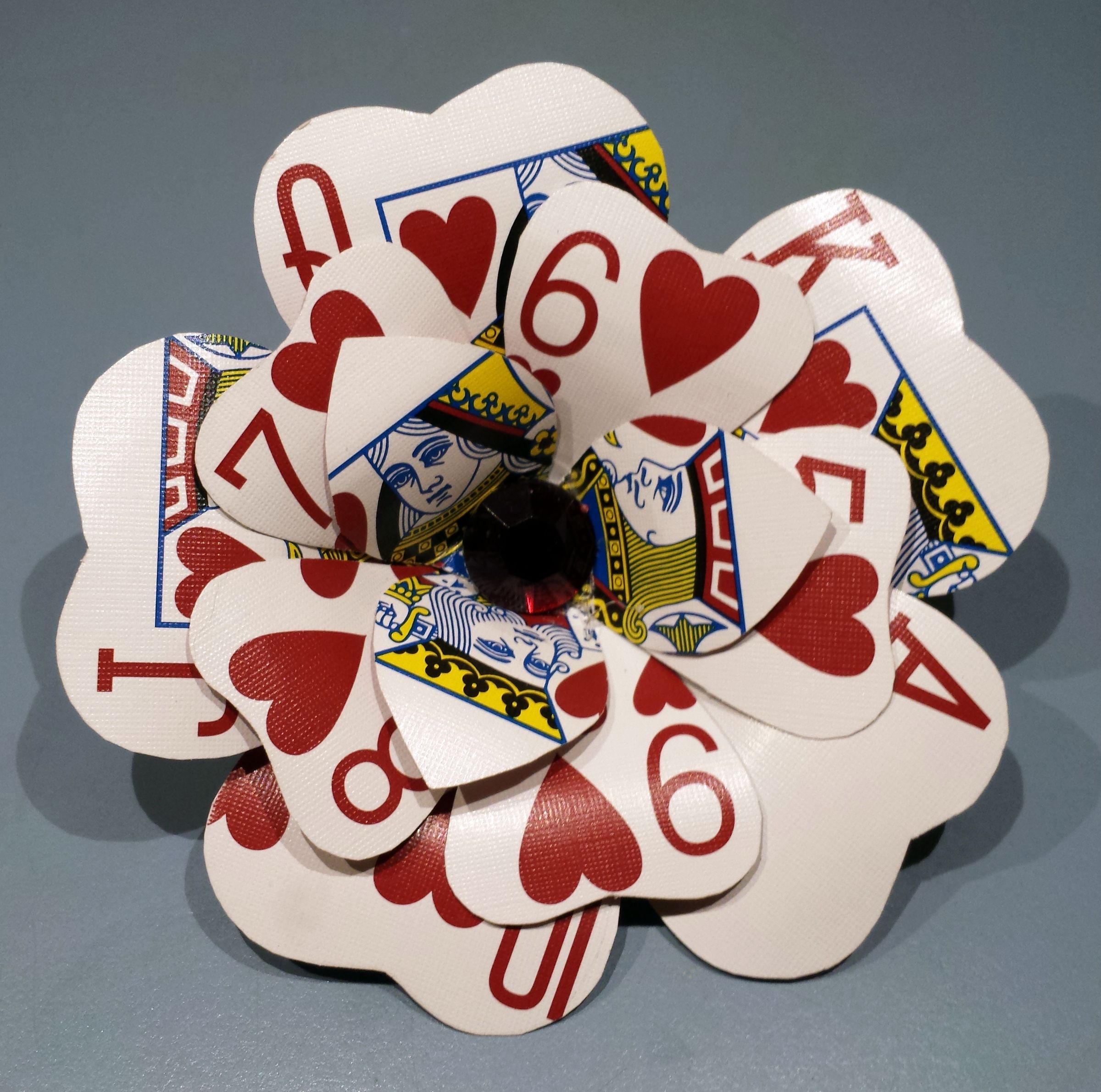 Poker Card Flower Hair Clip/Pin : 11 Steps (with Pictures) - Instructables