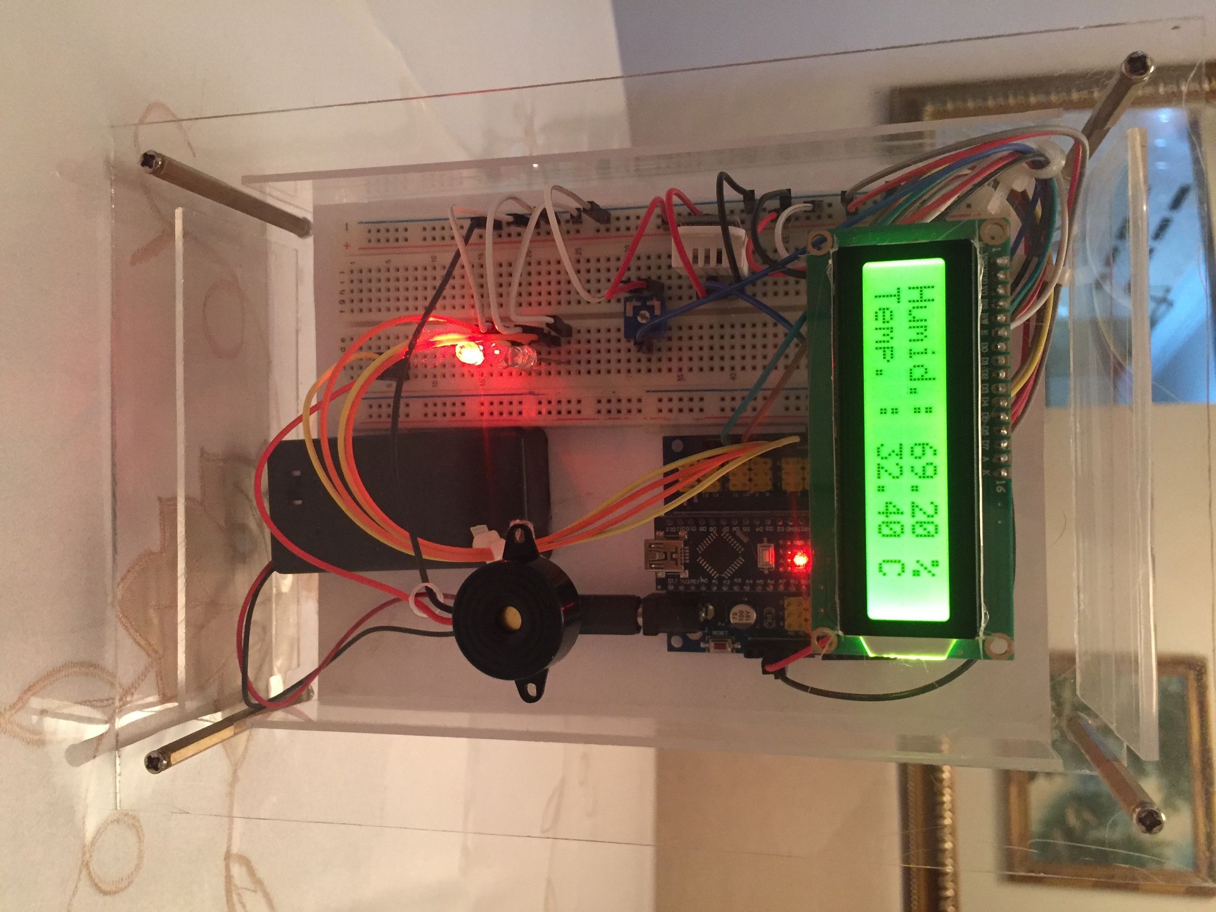 Temperature and Humidity Sensor With Lcd and Sound Detection : 4 Steps ...