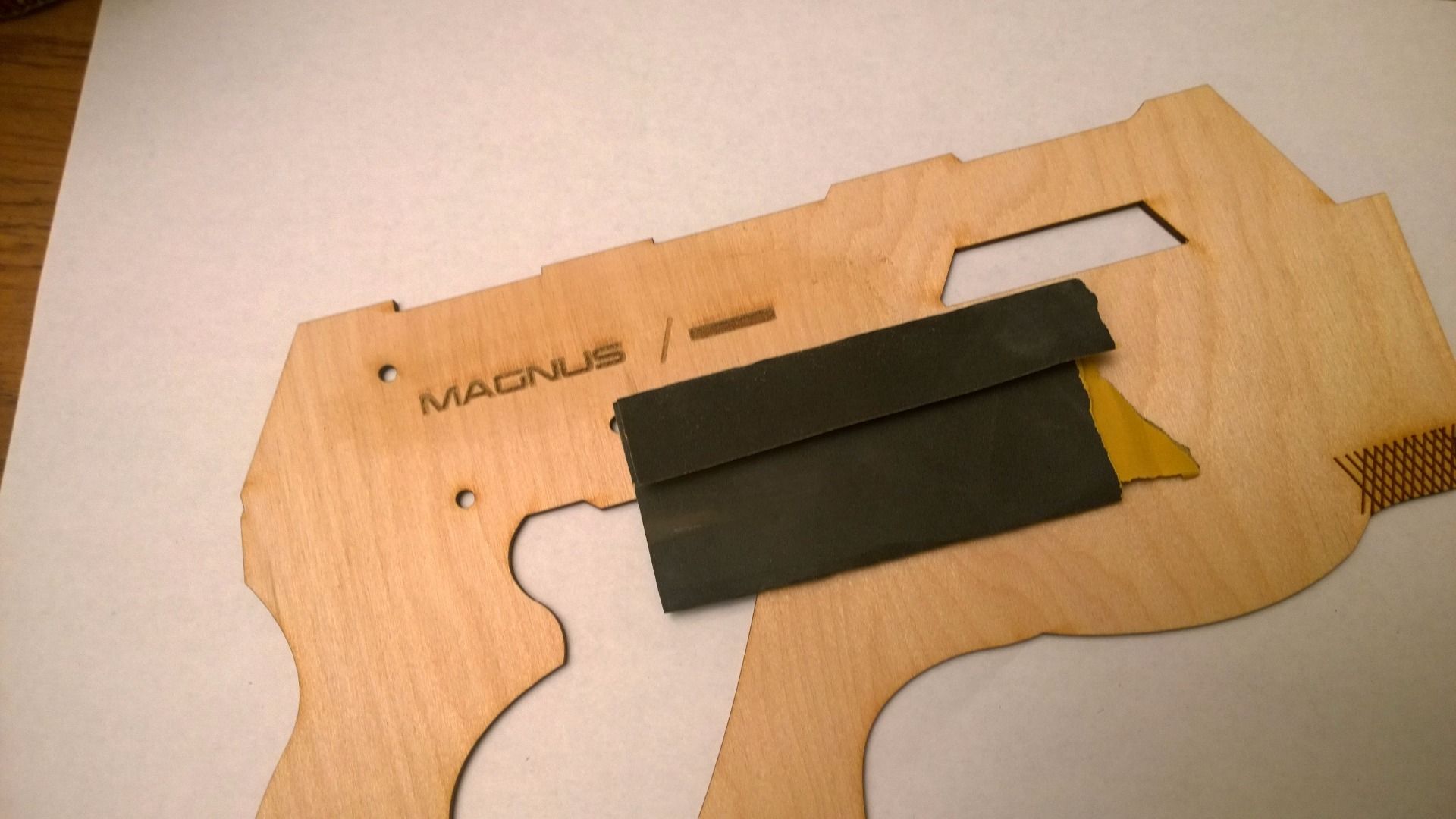 Laser Cut M-6 Carnifex Rubber Band Gun From Mass Effect : 13 Steps ...