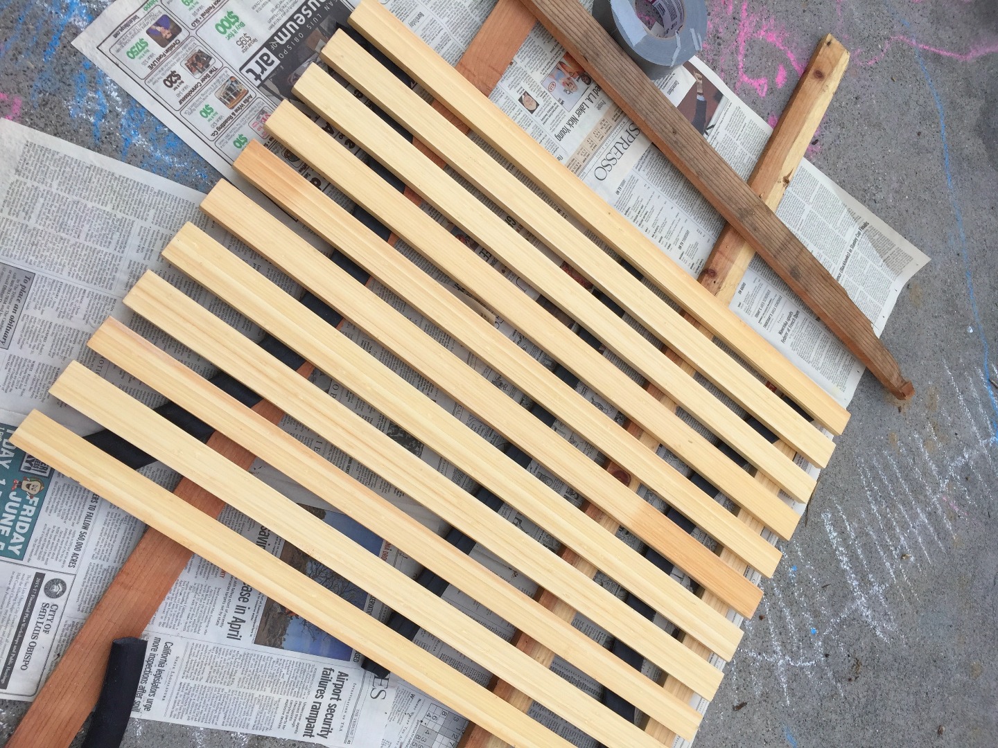 Recycled Portable Wooden Shower Mat 4 Steps with Pictures Instructables