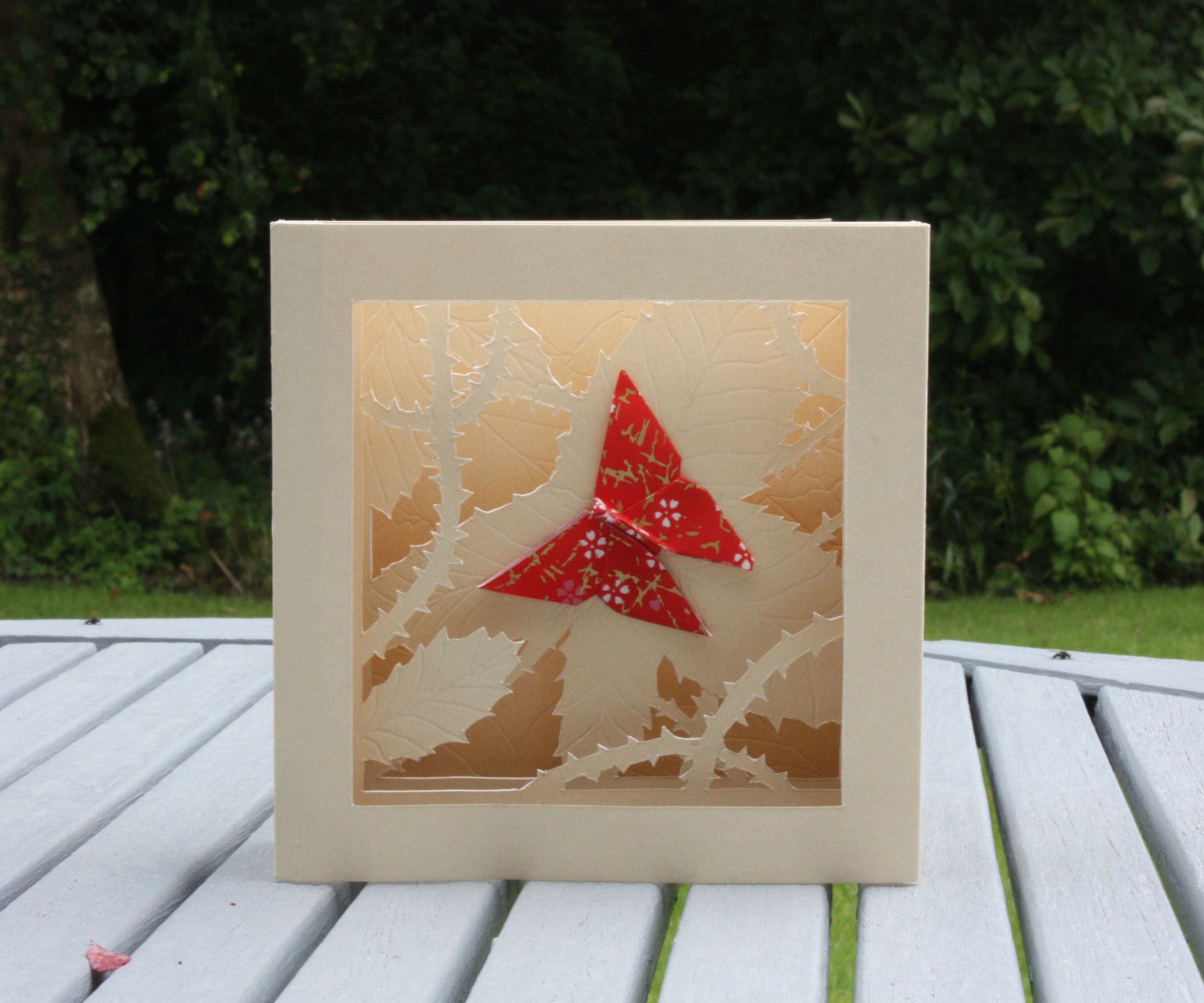 3D Effect Butterfly and Brambles Layered Card : 9 Steps (with Pictures ...