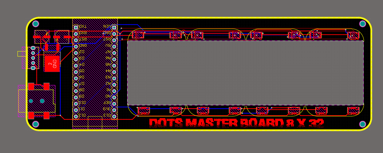 Arduino Display Matrix (32 X 8 DOTS) : 4 Steps (with Pictures ...