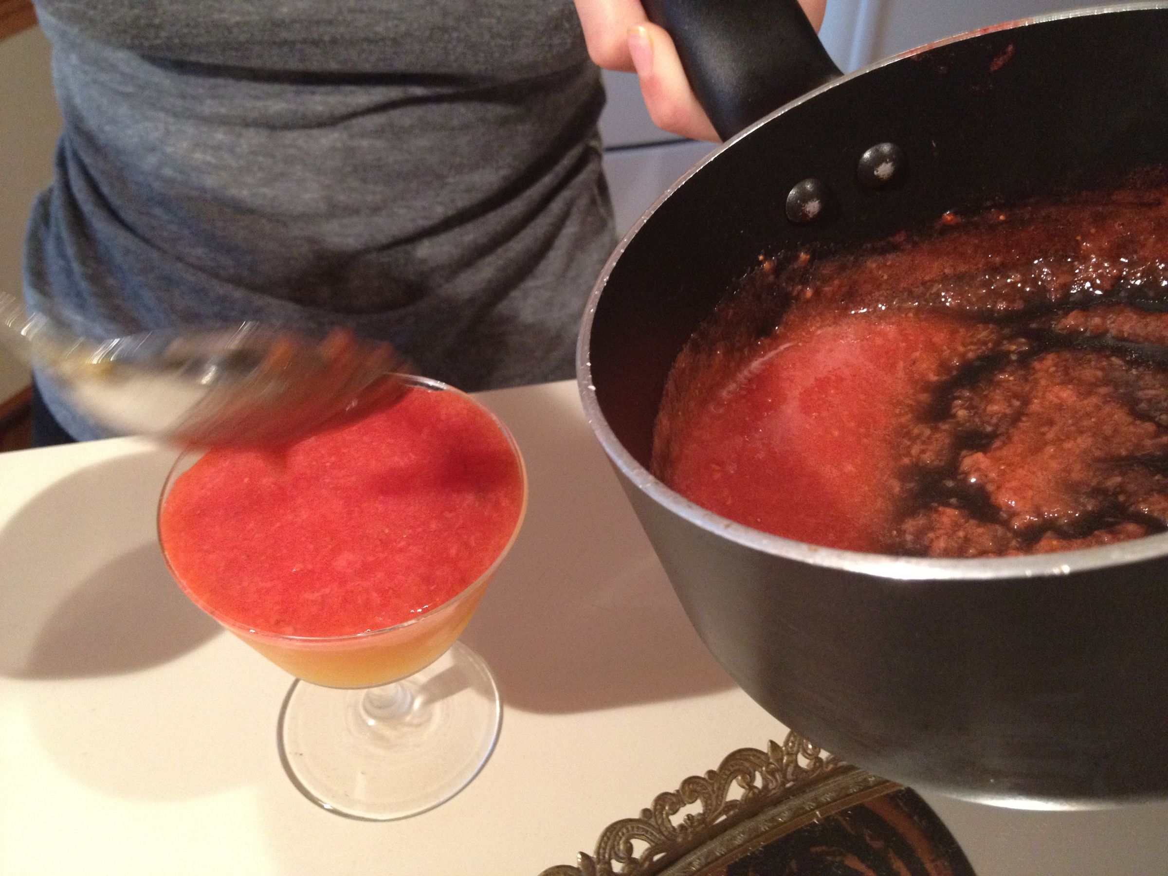 Peach and Turmeric Gelatin With Strawberry Coulis : 5 Steps (with ...