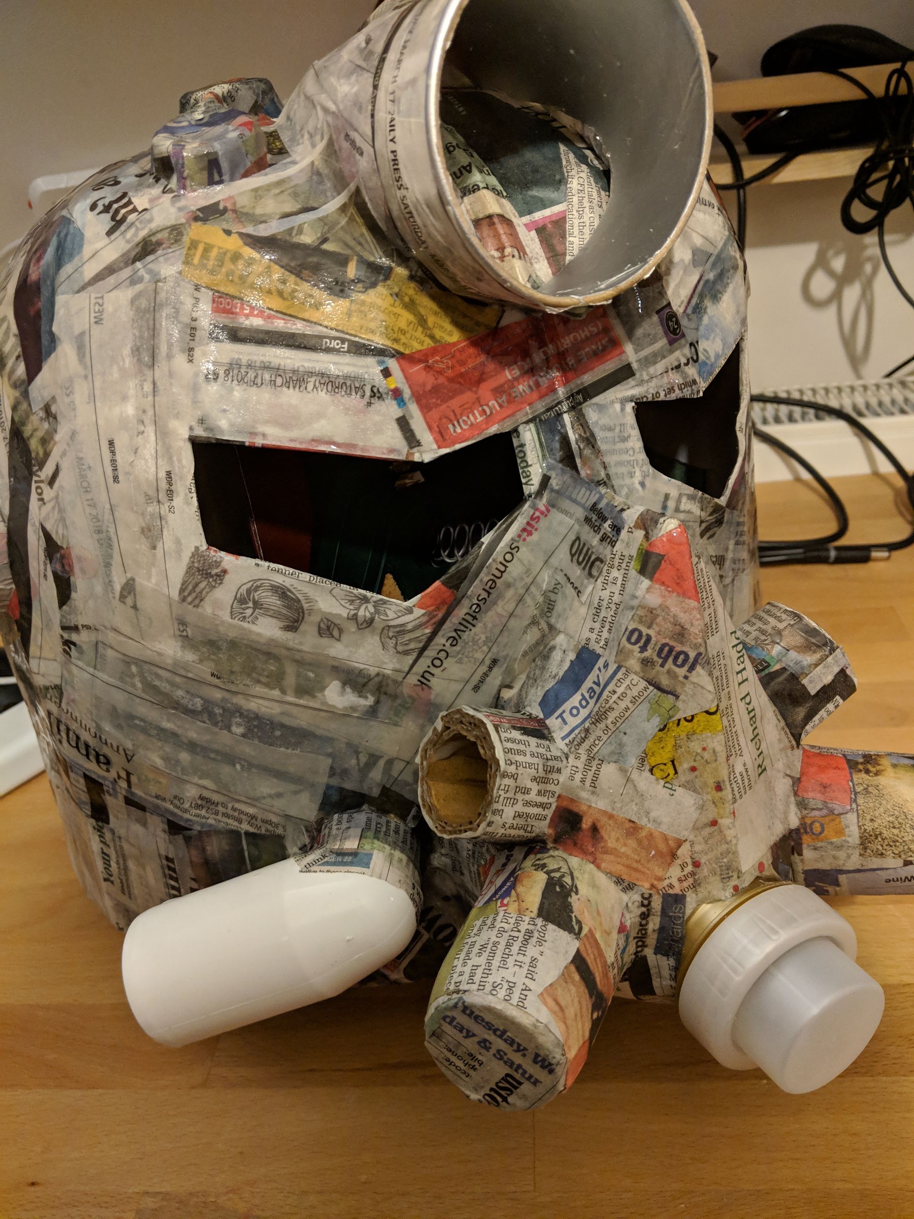 Recycled Power Armour Helmet : 19 Steps - Instructables