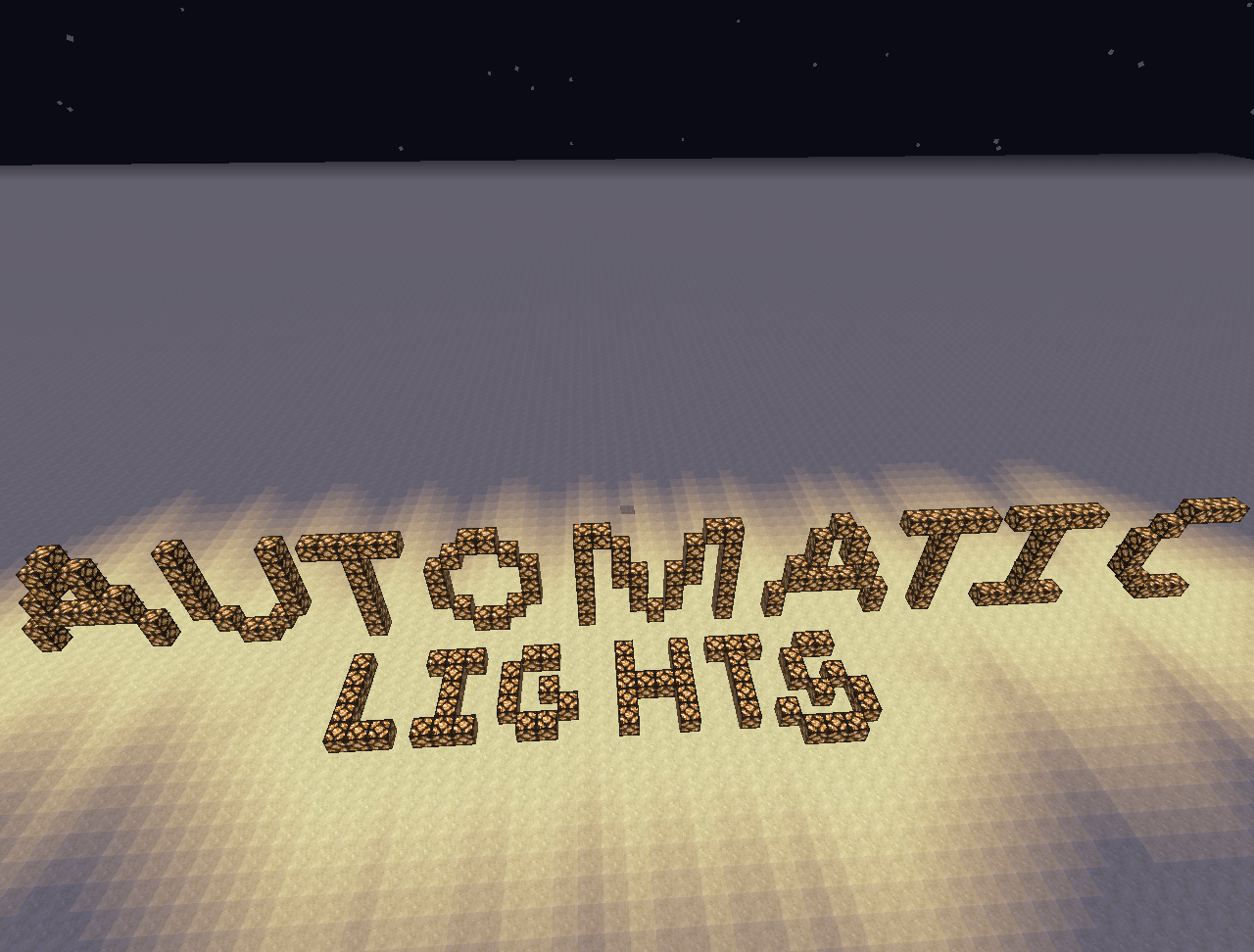 Automatic Lighting System in Minecraft : 8 Steps - Instructables