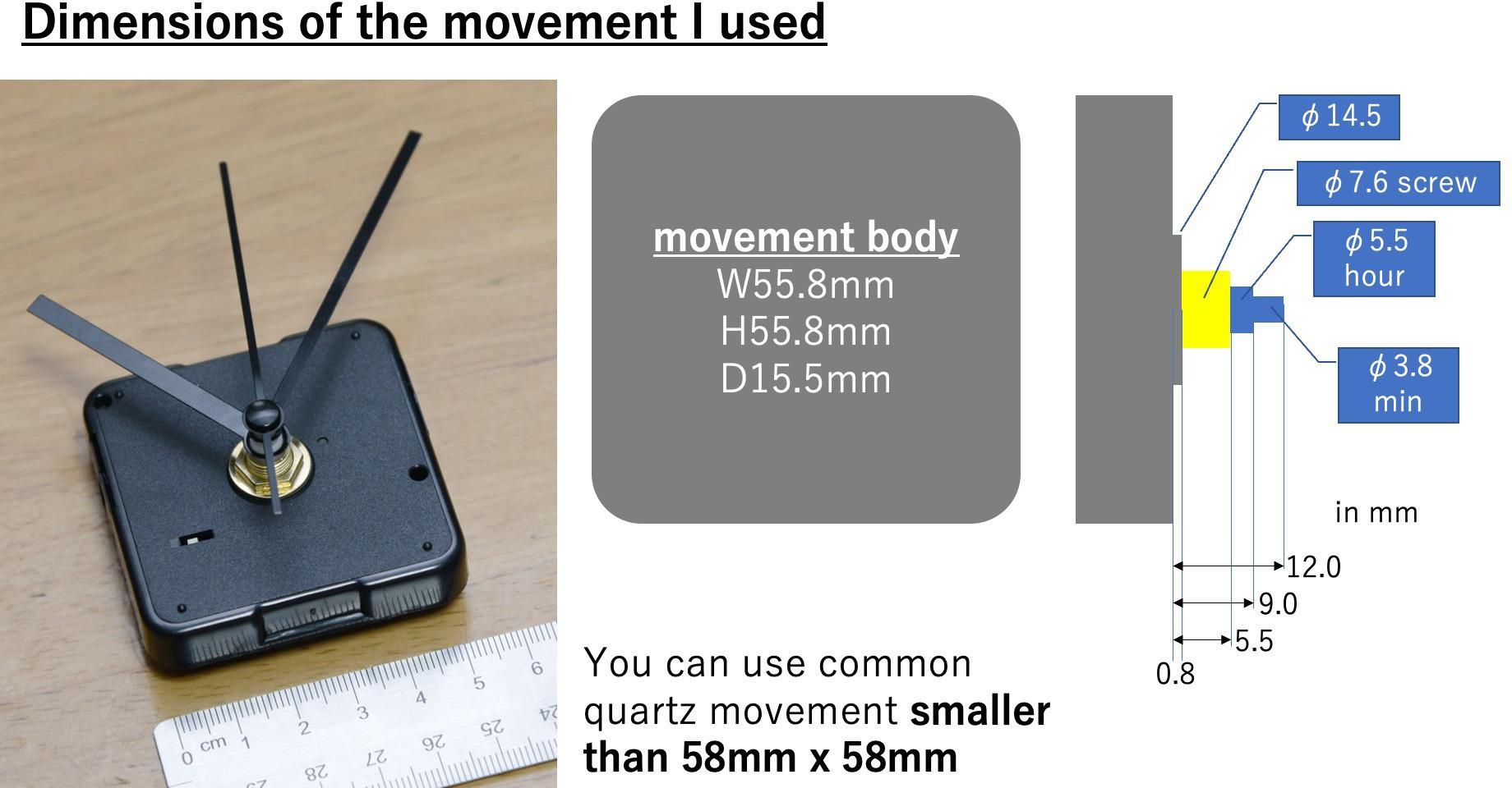 Calendar Add-on for Common Quartz Movement : 4 Steps (with Pictures ...