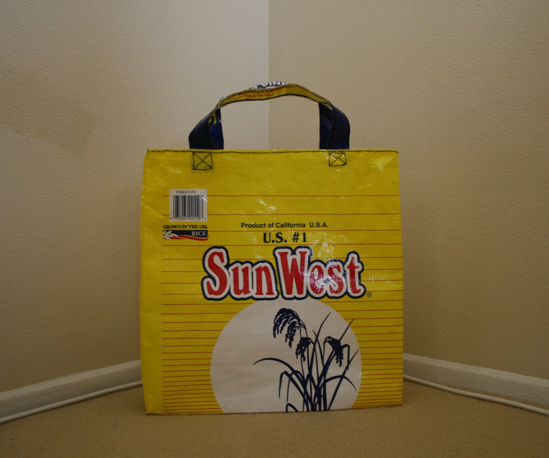 Reusable Grocery Bag Made From a Rice Bag : 11 Steps (with Pictures ...