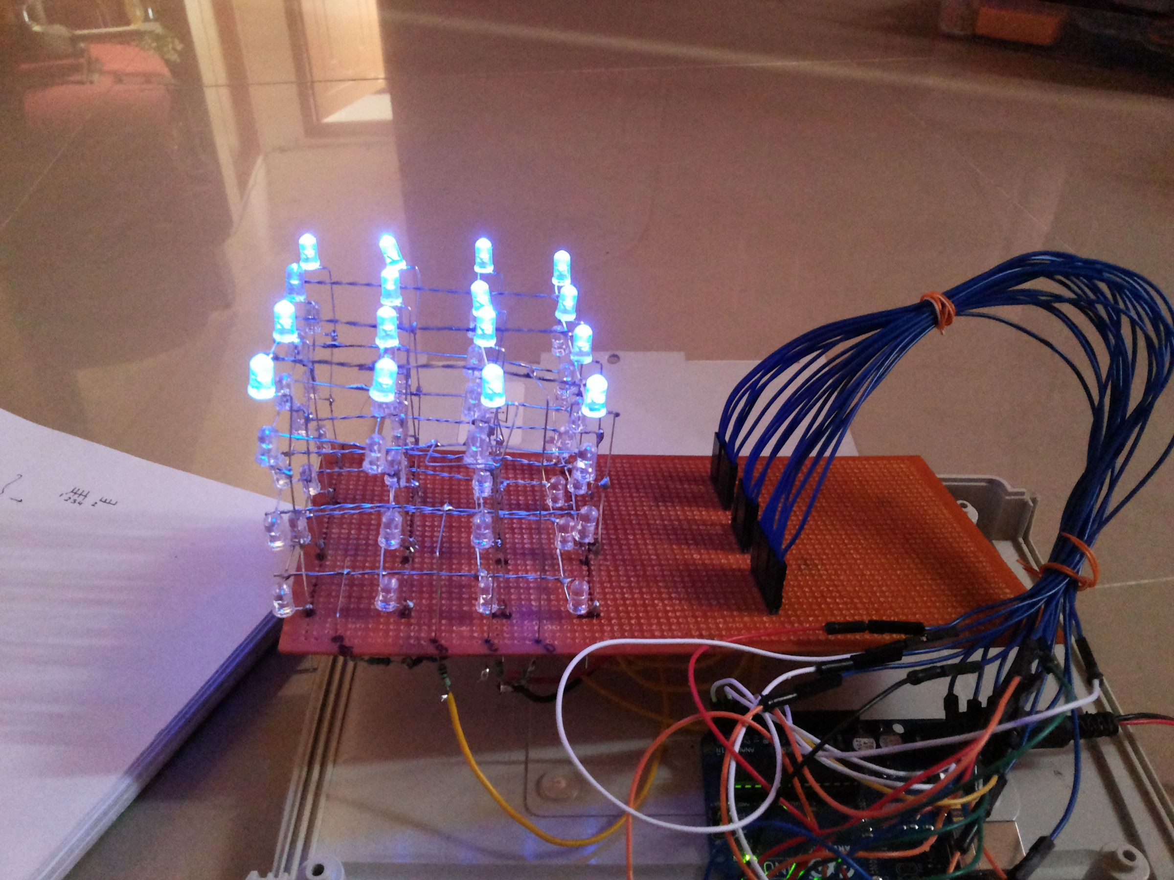 4x4x4 LED Cube (Arduino Uno) : 7 Steps (with Pictures) - Instructables