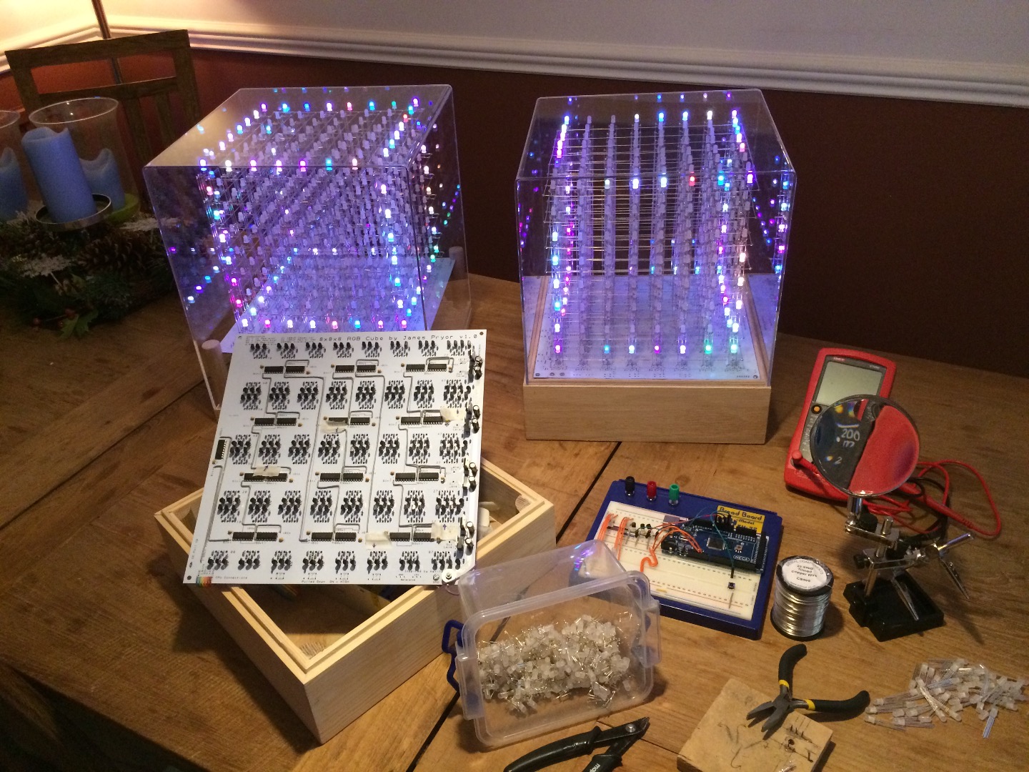 Arduino Mega 8x8x8 RGB LED Cube : 11 Steps (with Pictures) - Instructables