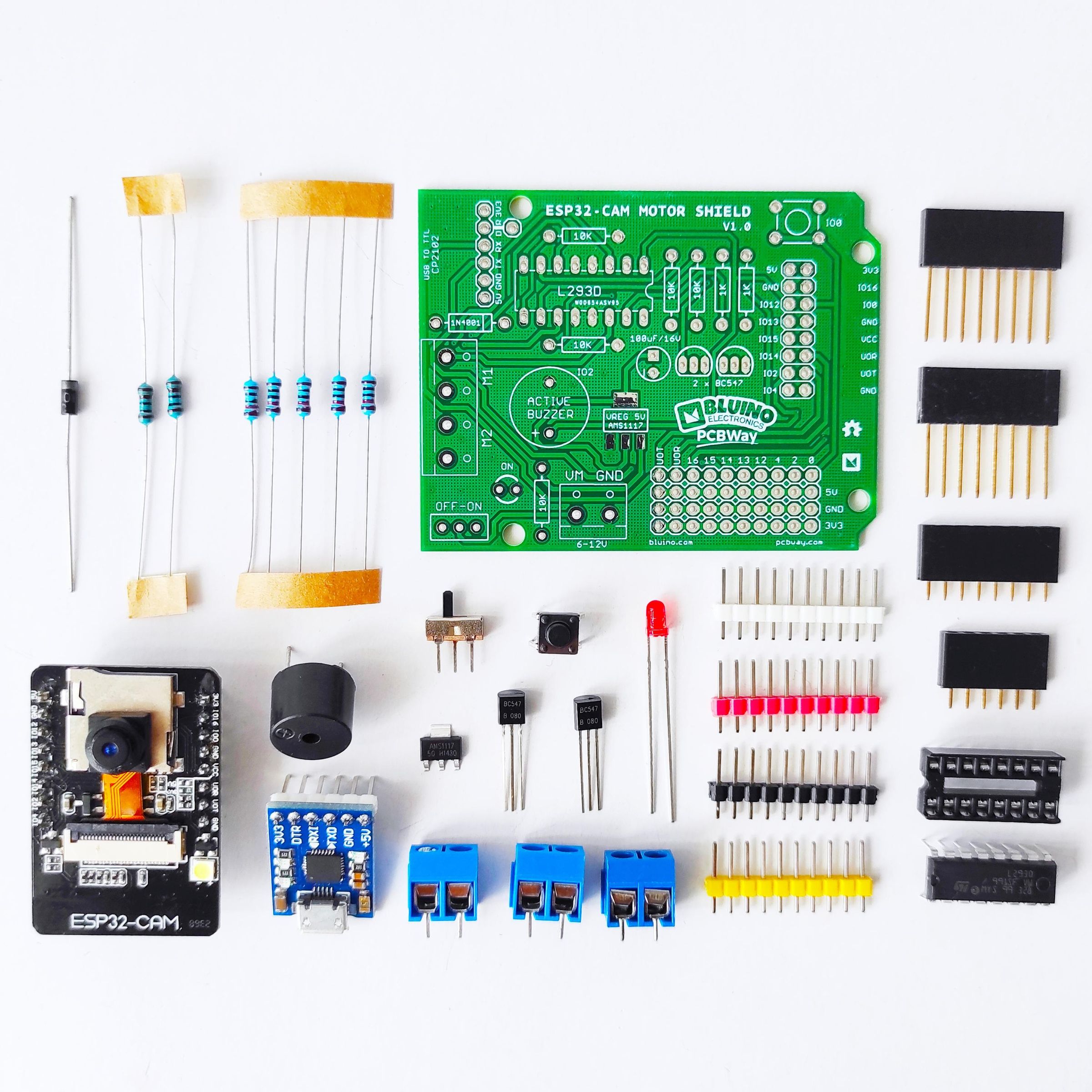 DIY ESP32 Camera Motor Shield - Wifi Camera Robot Car : 13 Steps (with ...