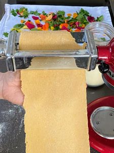 Home-made Pasta Laminated With Edible Flowers and Herbs : 8 Steps (with ...