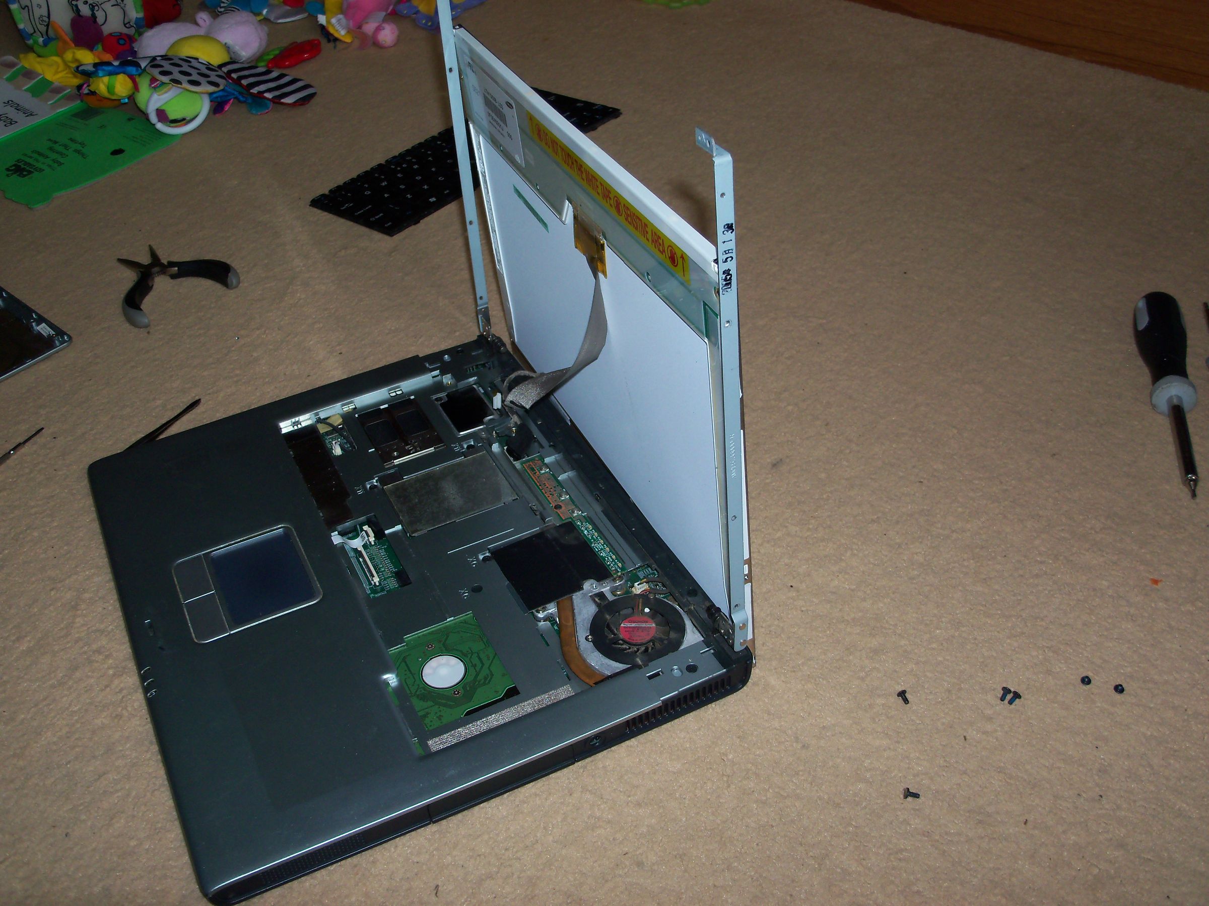 Laptop to Tablet-pc Conversion W-I-P / Acer Travelpad : 6 Steps ...