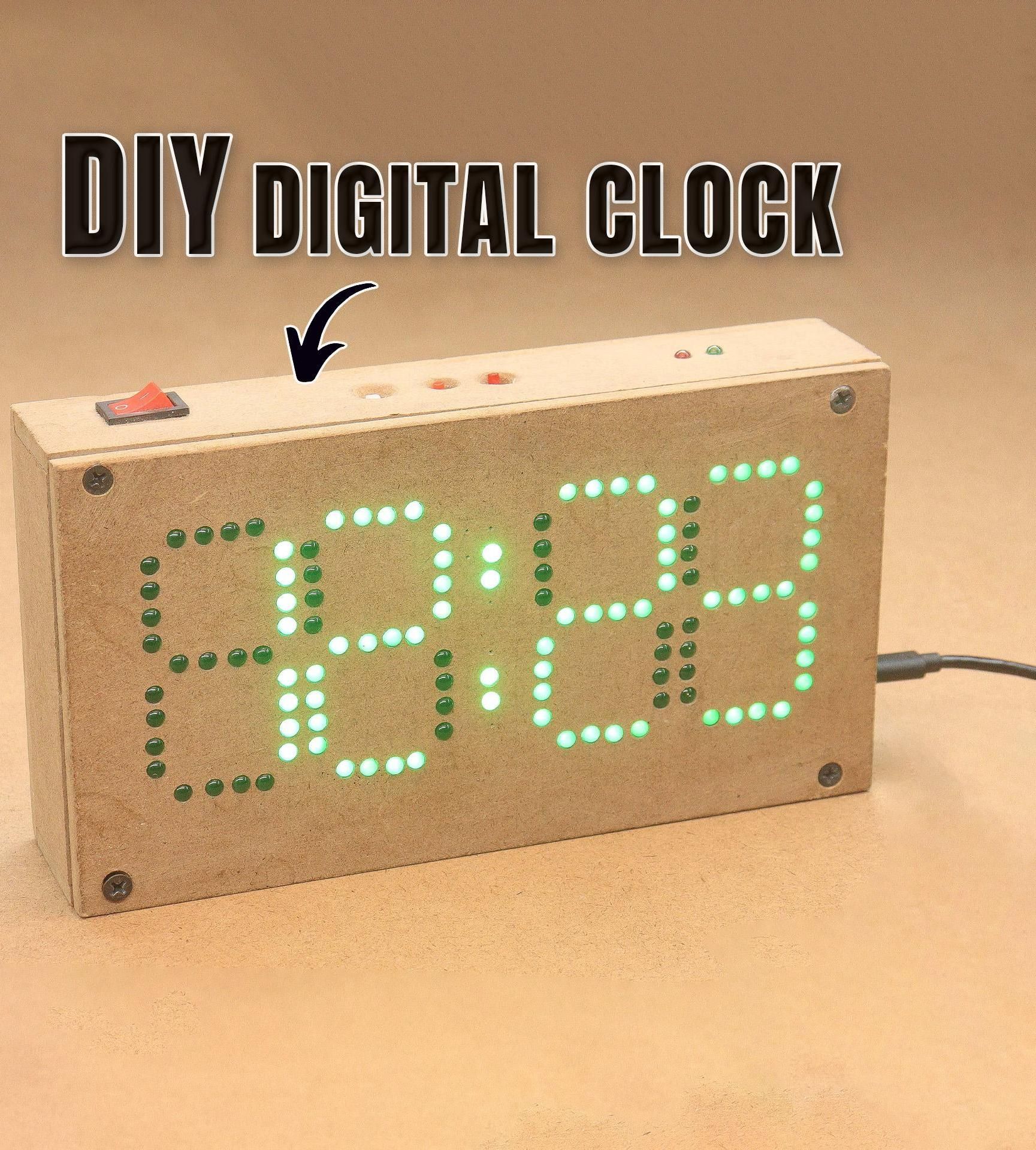 How to Make a Digital Clock at Home Using Arduino | Full Tutorial : 12 ...