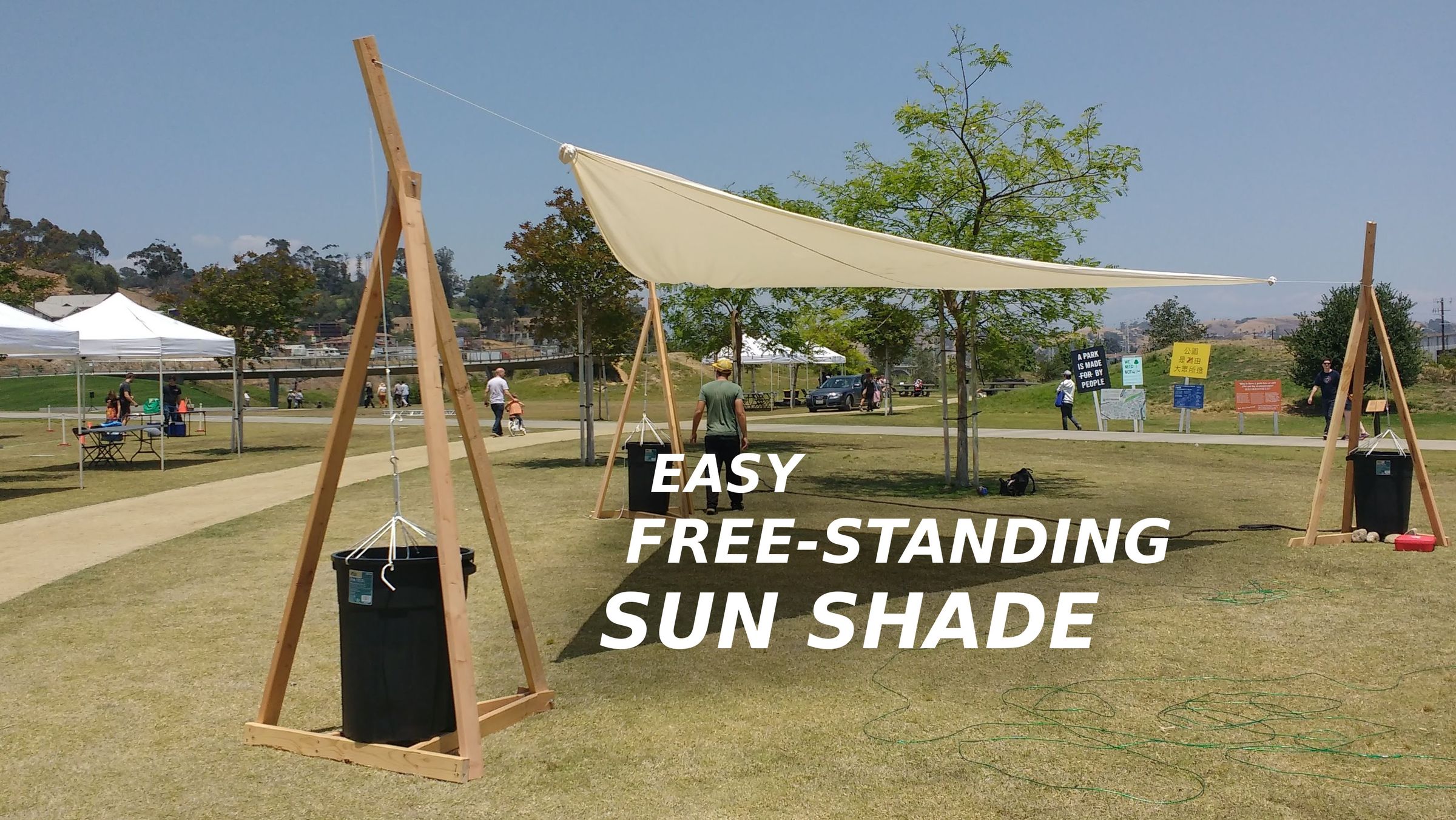 Easy Free-Standing Sun Shade : 6 Steps (with Pictures) - Instructables