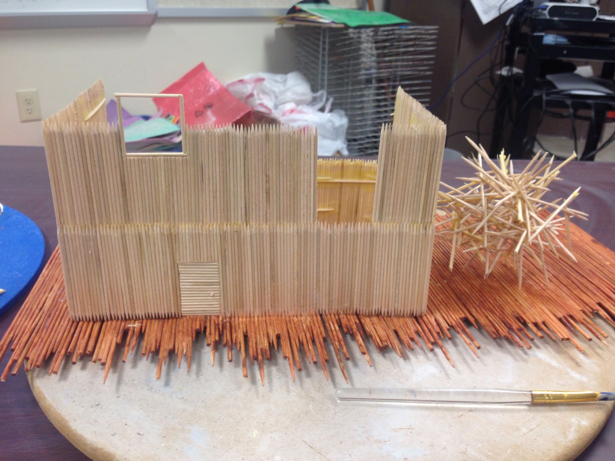 Toothpick House With Working Door! : 18 Steps (with Pictures ...