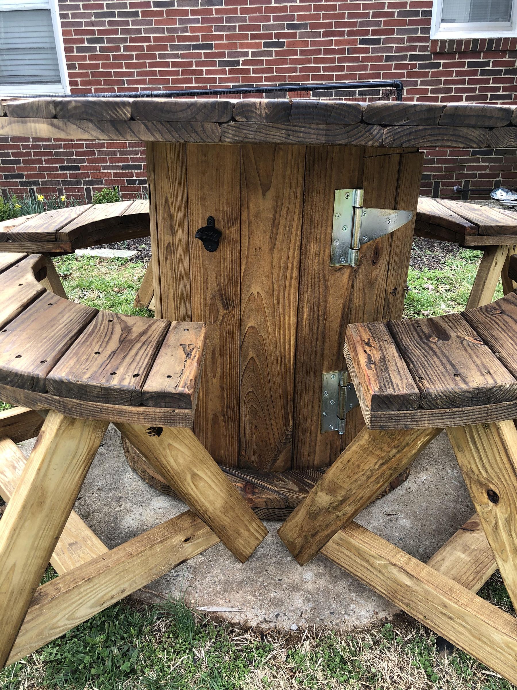 Wooden Spool Patio Table : 9 Steps (with Pictures) - Instructables