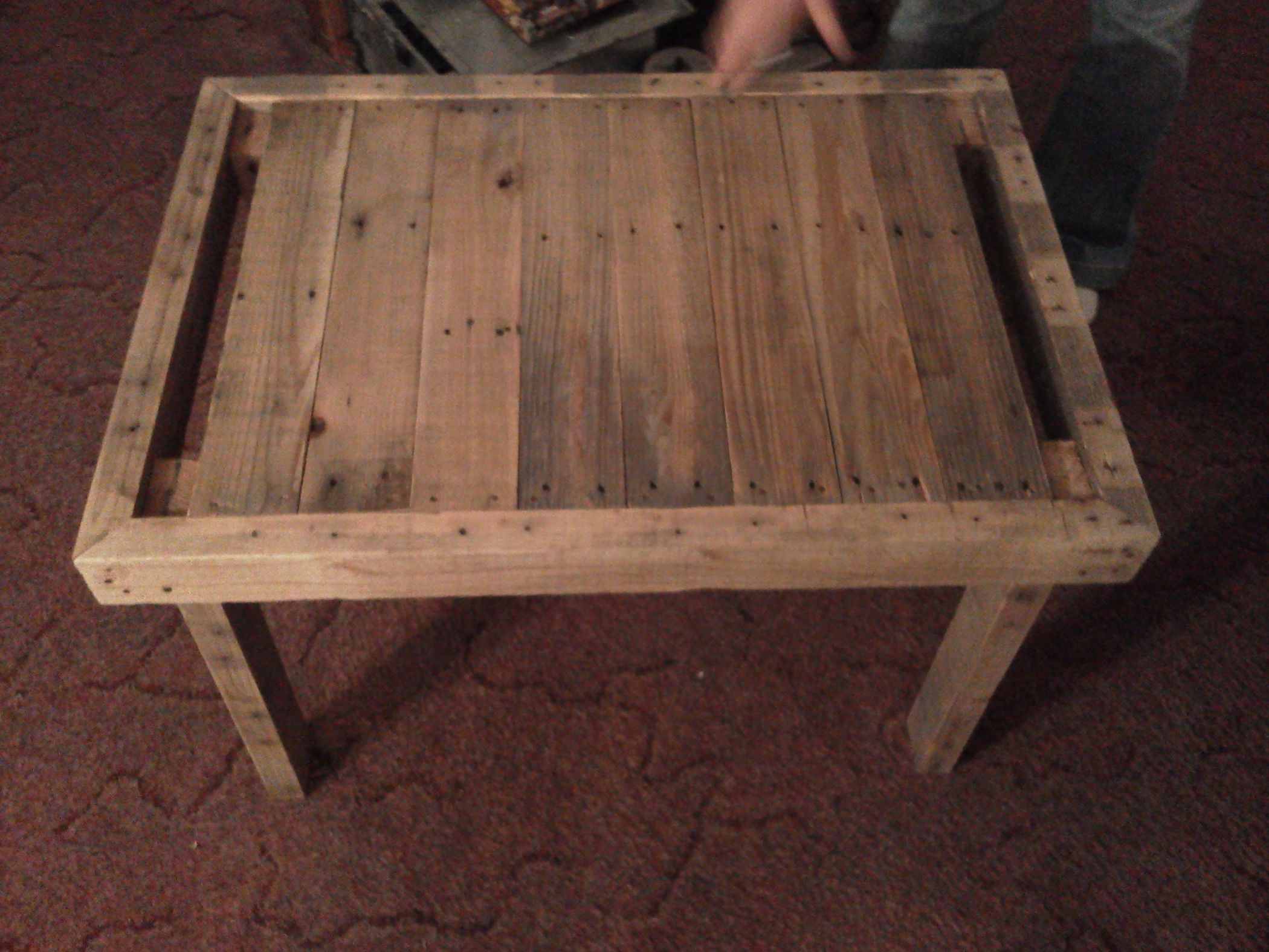 Pallet End Table From Reused Wood : 4 Steps (with Pictures) - Instructables