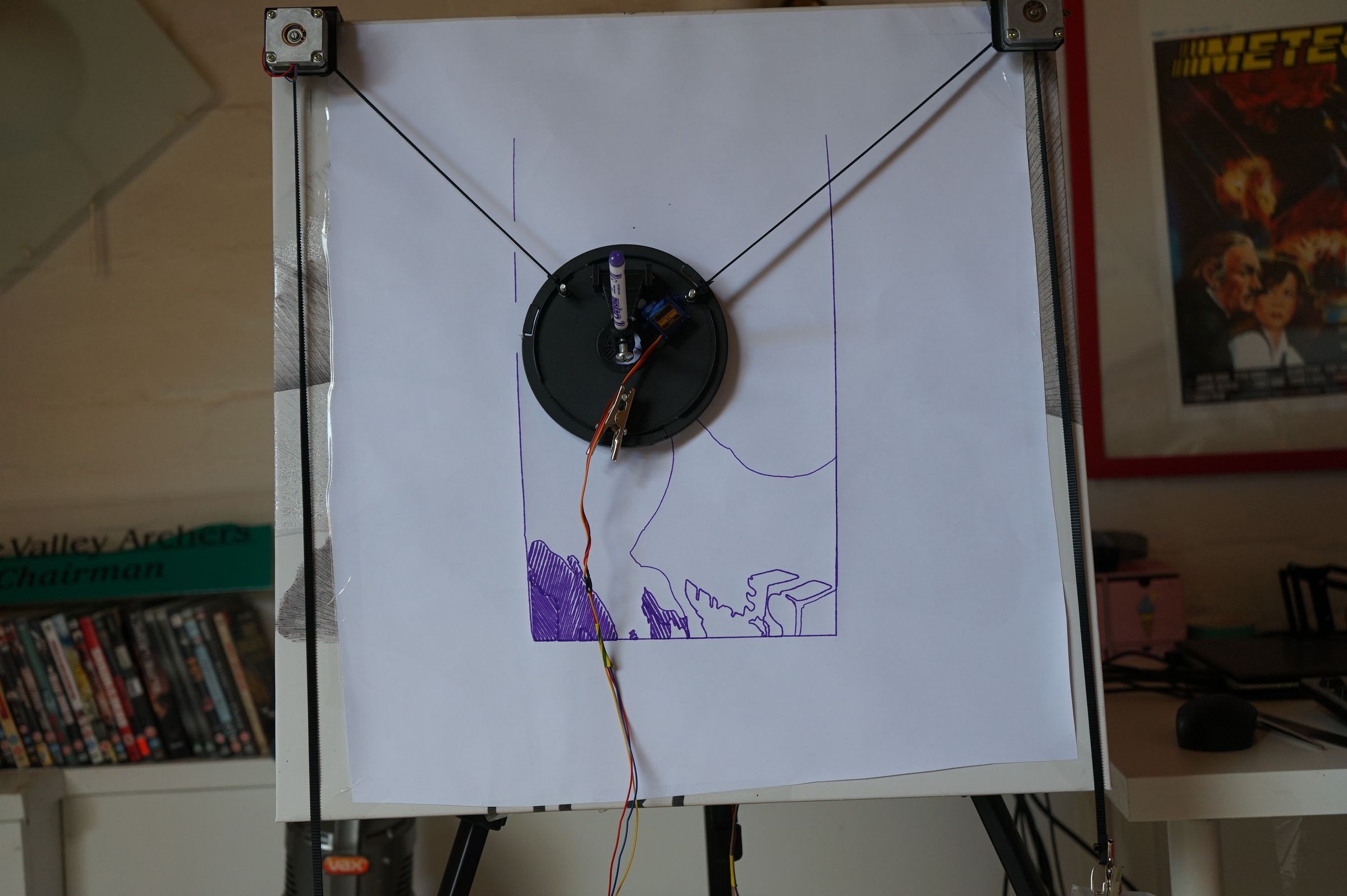 XY Plotter Drawing Robot | Arduino | Polargraph : 7 Steps (with ...