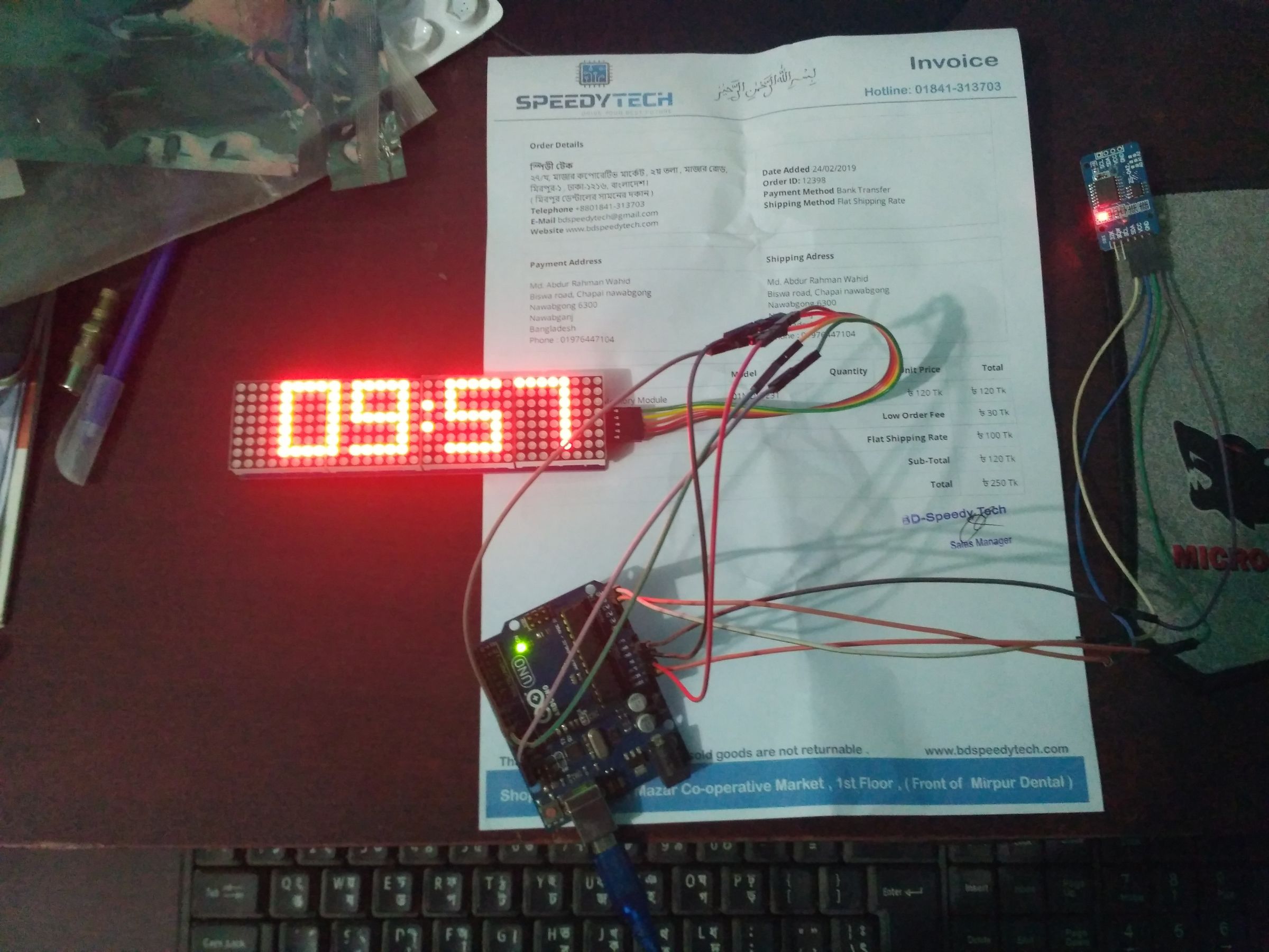 Arduino Matrix Clock : 6 Steps - Instructables