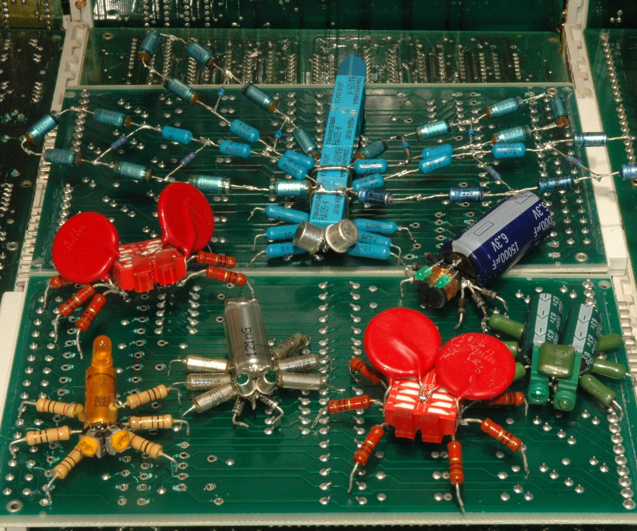 DIY E-waste Bug Sculptures From Recycled Electronics : 4 Steps (with ...