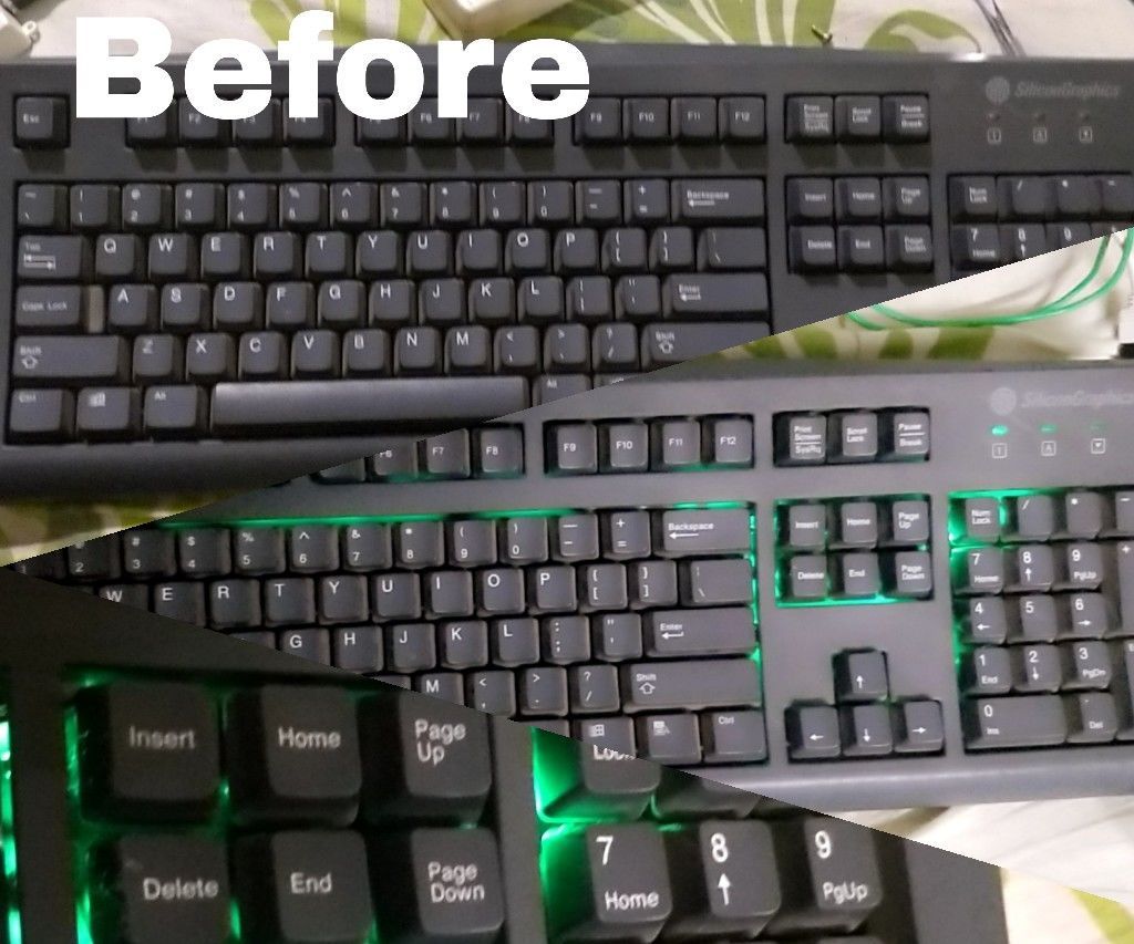 Convert Any Keyboard to RGB Backlit Keyboard : 6 Steps - Instructables