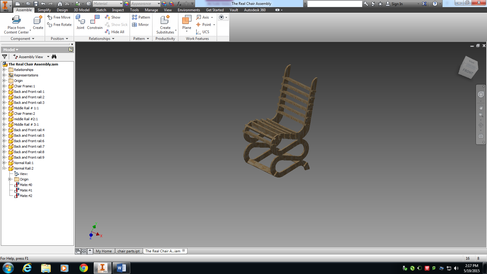 CNC Interlocking Chair Design : 5 Steps (with Pictures) - Instructables
