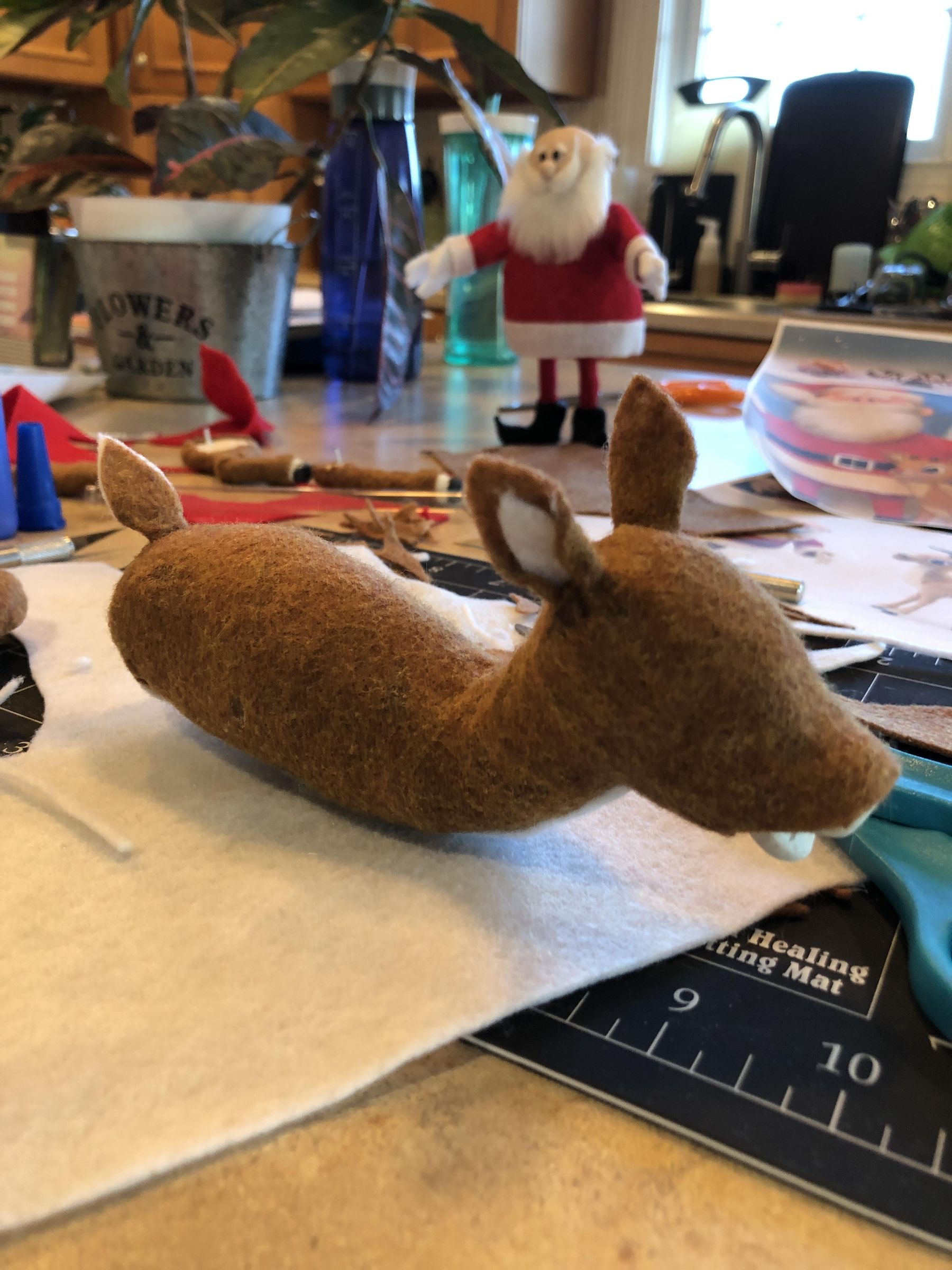 Creating Rudolph the Red Nosed Reindeer Figures for Christmas Card : 18 ...