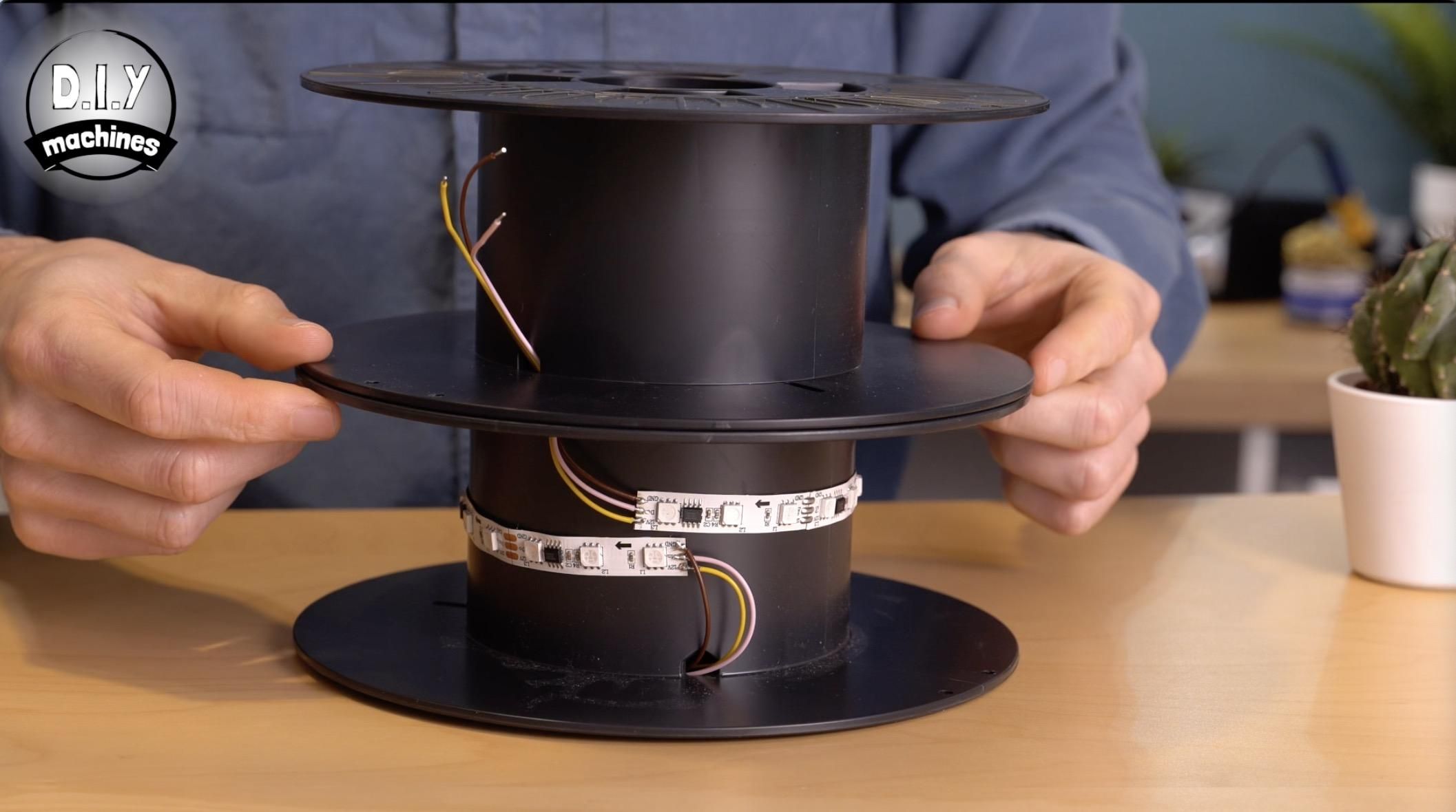 Recycled Spool Smart Lamp - With Sound Reactivity, MQTT, Hue & Alexa ...