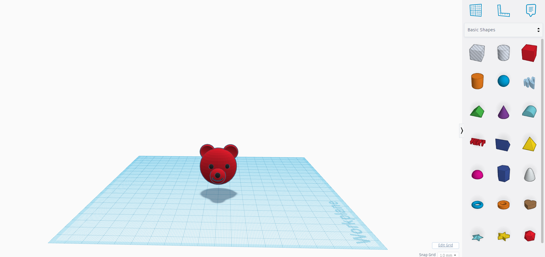 How to Build Your Own Soft Toy Teddy Bear / Key Chain in TINKERCAD : 4 ...
