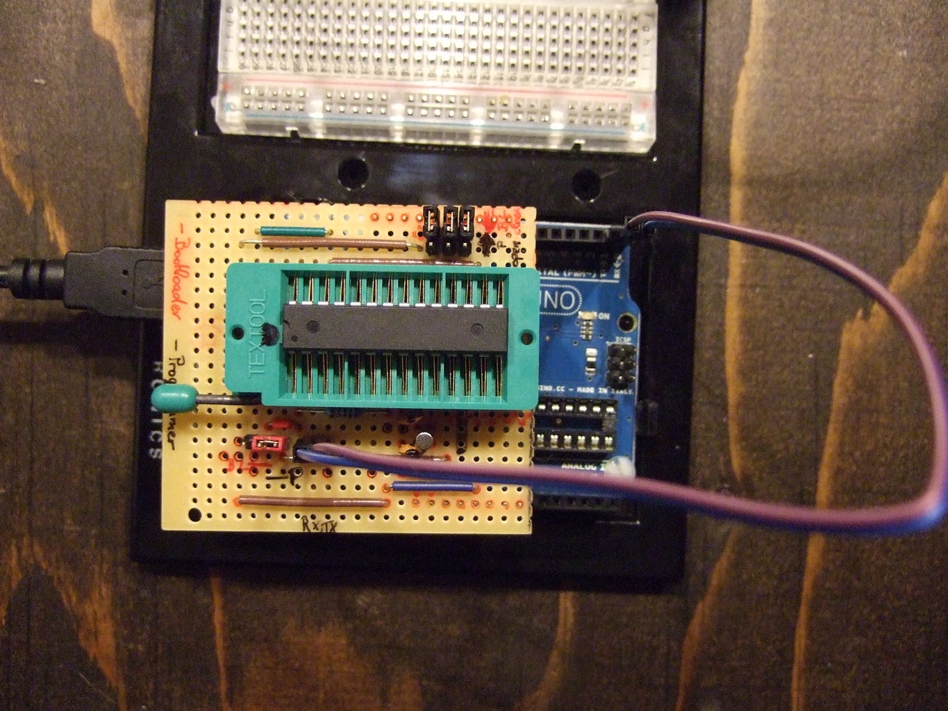 Arduinoisp Bootloaderprogrammer Combination Shield 7 Steps Instructables