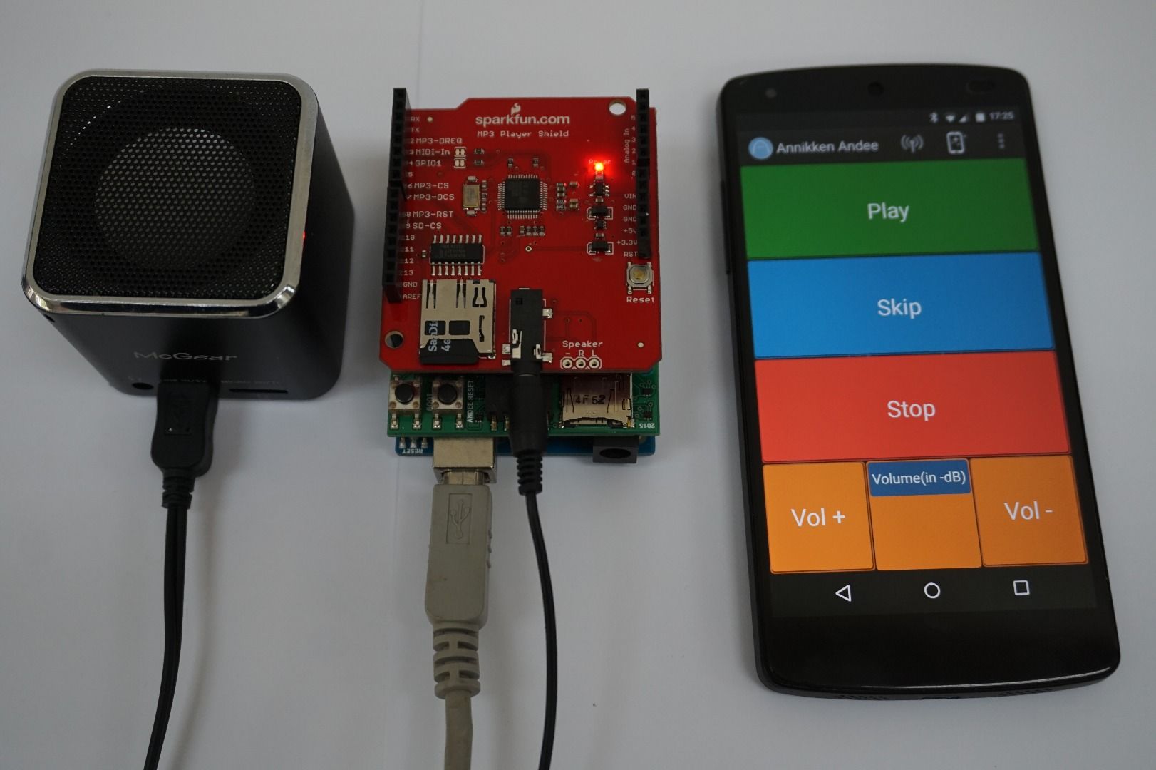 Annikken Andee MP3 Player - Play Your Music on Arduino Via Smart Phone ...