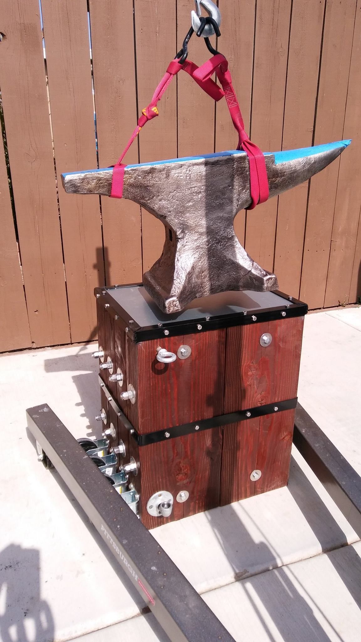 Making an Anvil Stand That Rolls Like a Dolly : 17 Steps (with Pictures ...