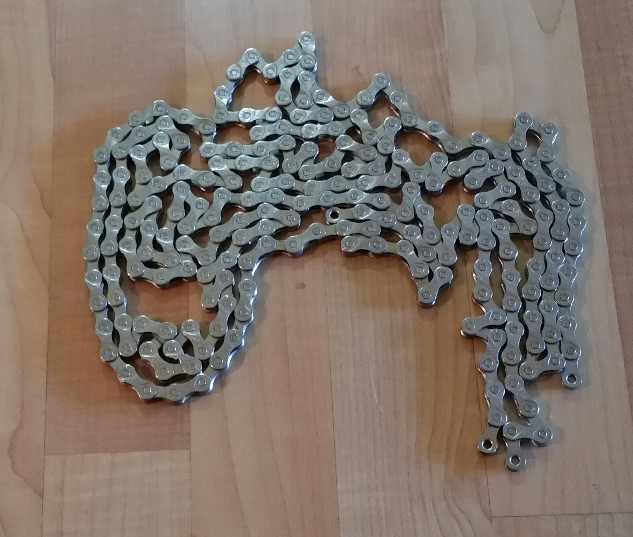 Bicycle/Chainsaw Chain Damascus Steel : 8 Steps (with Pictures ...