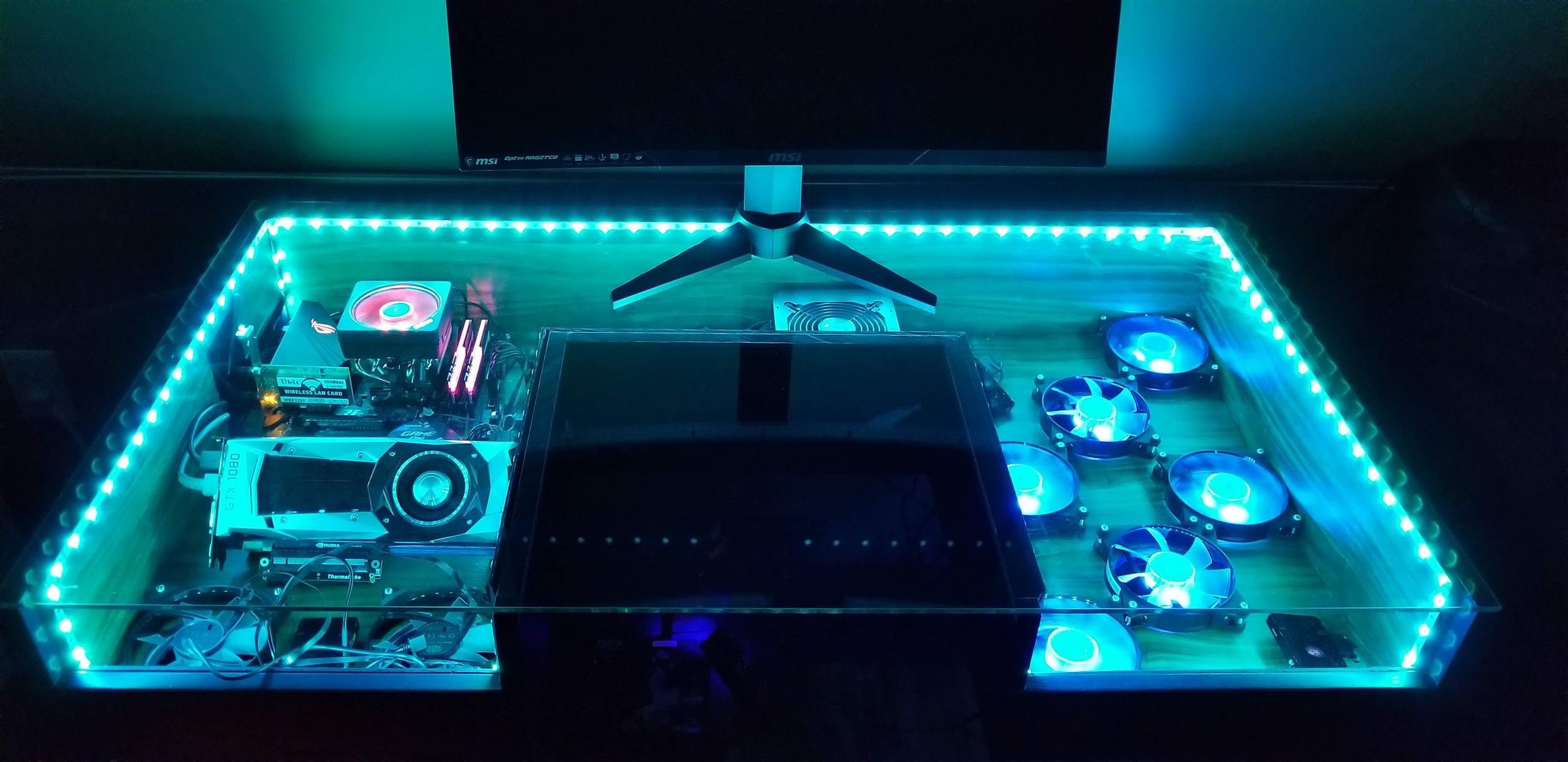 Built My First Desktop Computer In 13 Years Custom Desk Made From