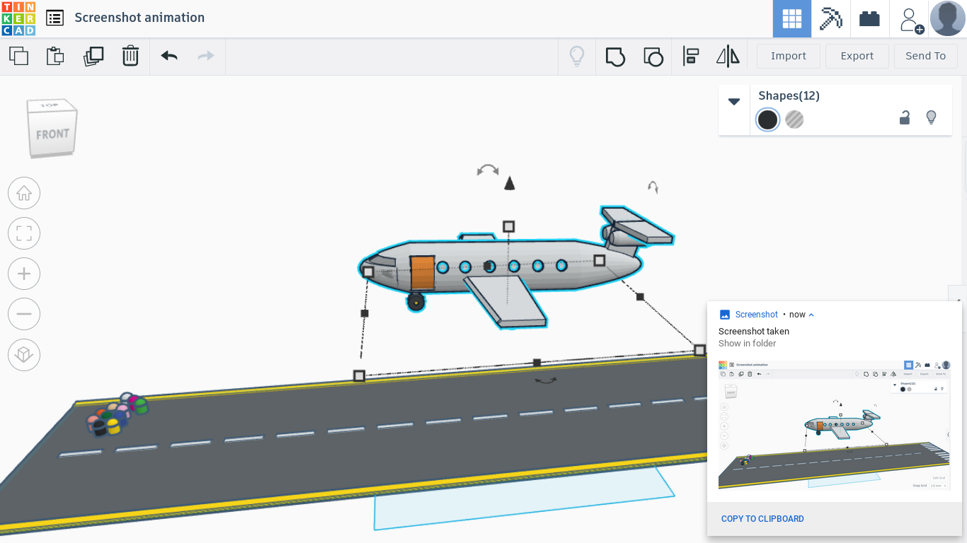 Simple Screenshot Animation Made in TinkerCad (Scene) : 4 Steps ...