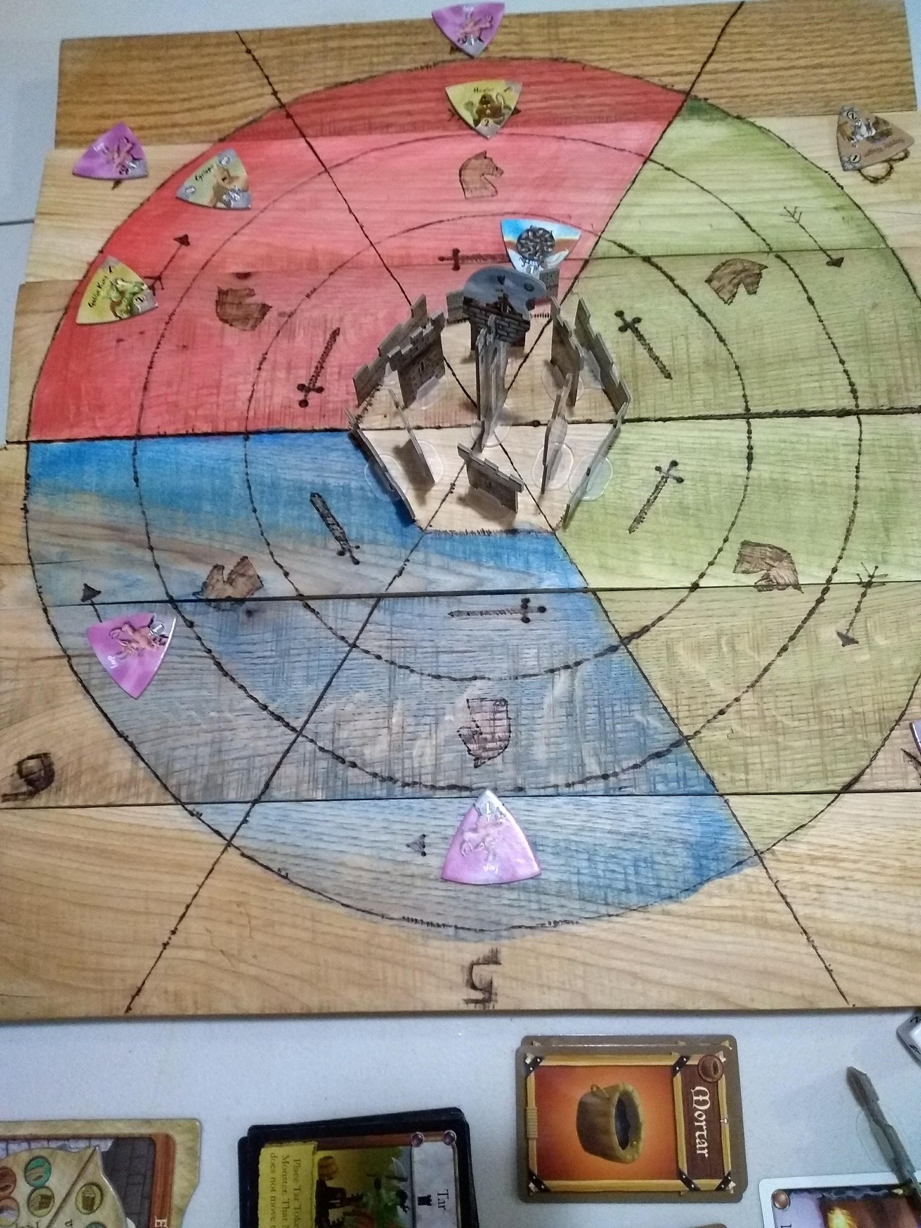 Woodburned Castle Panic Pallet Game Board : 7 Steps (with Pictures ...