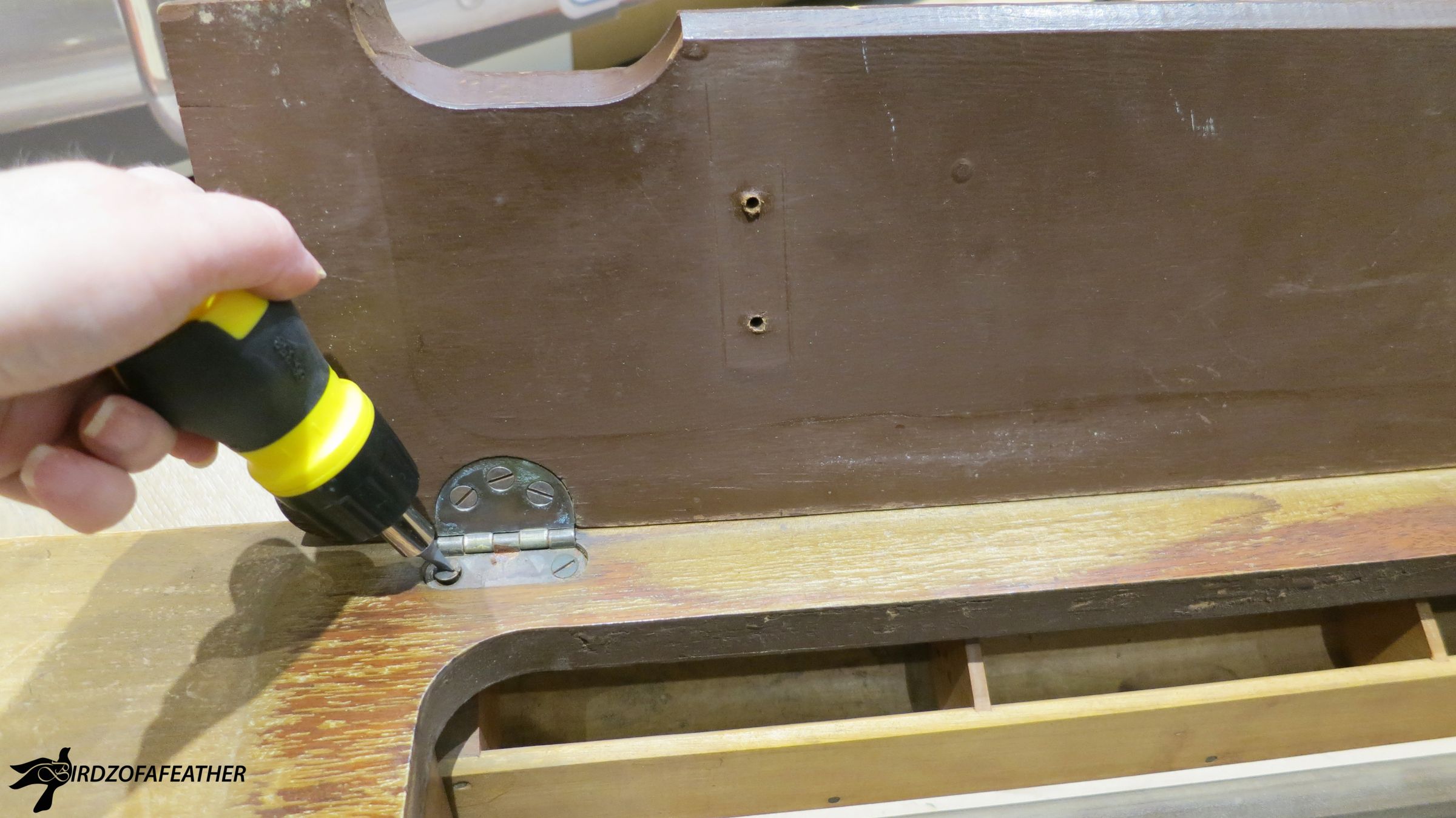 Veneer Repair: Vintage Sewing Table : 25 Steps (with Pictures ...