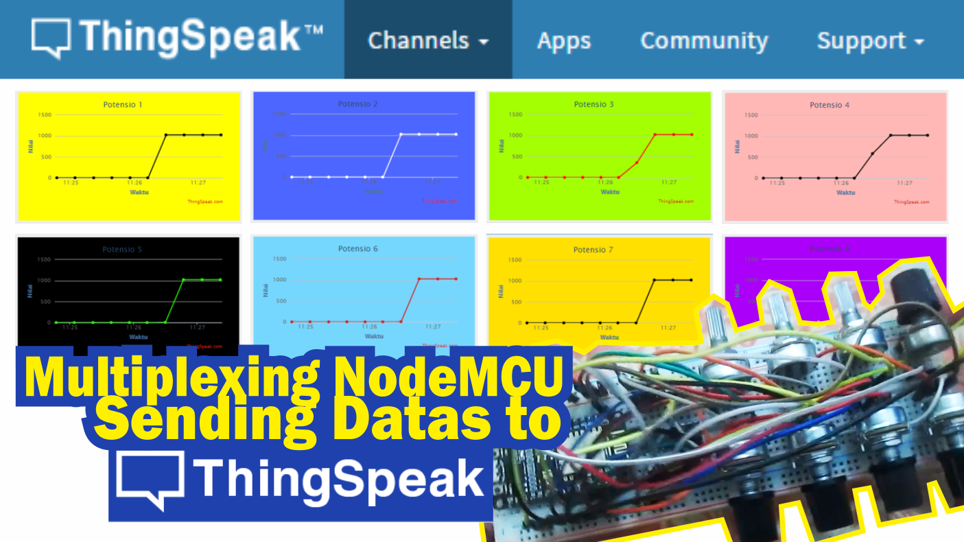 Multiplexing NodeMCU & Sending 8 Analog Values to ThingSpeak ...