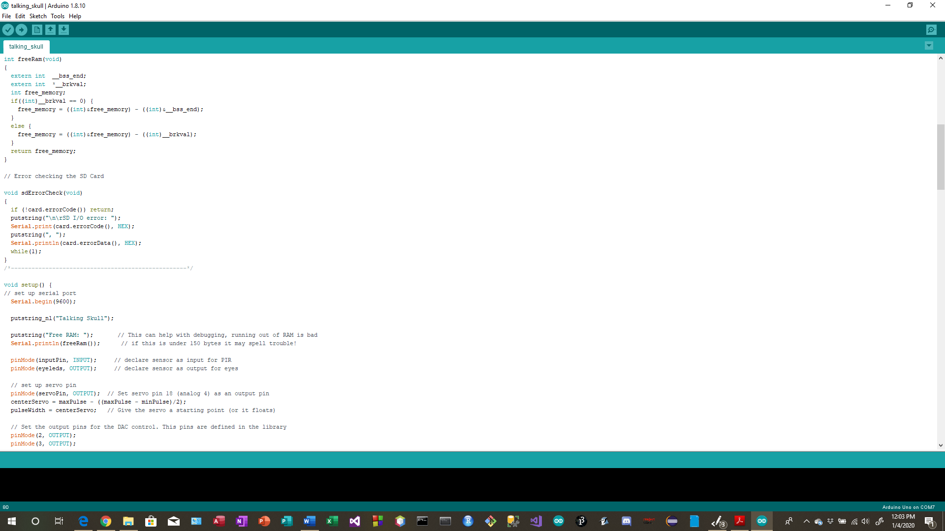 Talking Arduino Halloween Skeleton : 9 Steps (with Pictures ...