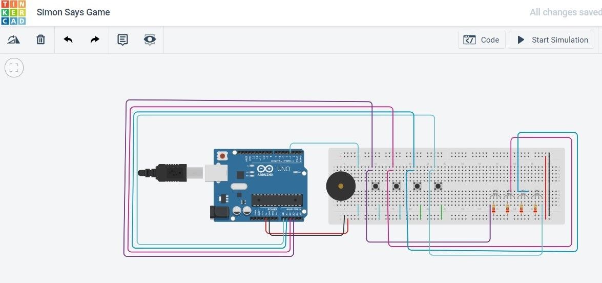 Simon Says Game; Arduino : 6 Steps - Instructables