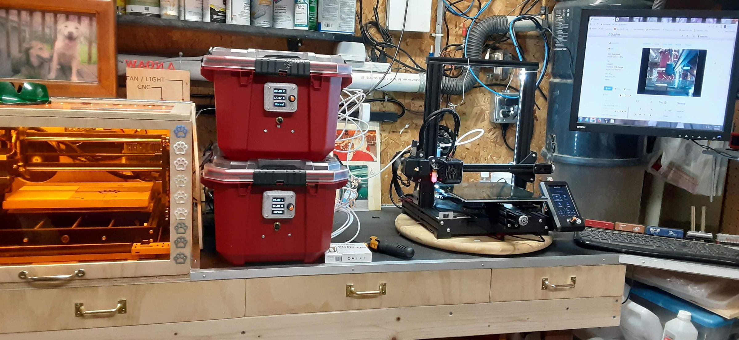 Ultimate 3D Filament Dry Box With Auto Rewind. : 9 Steps (with Pictures ...