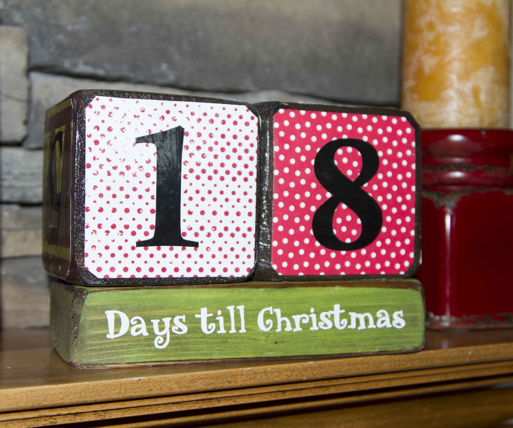 Cute Wooden Christmas Countdown Blocks : 5 Steps (with Pictures ...