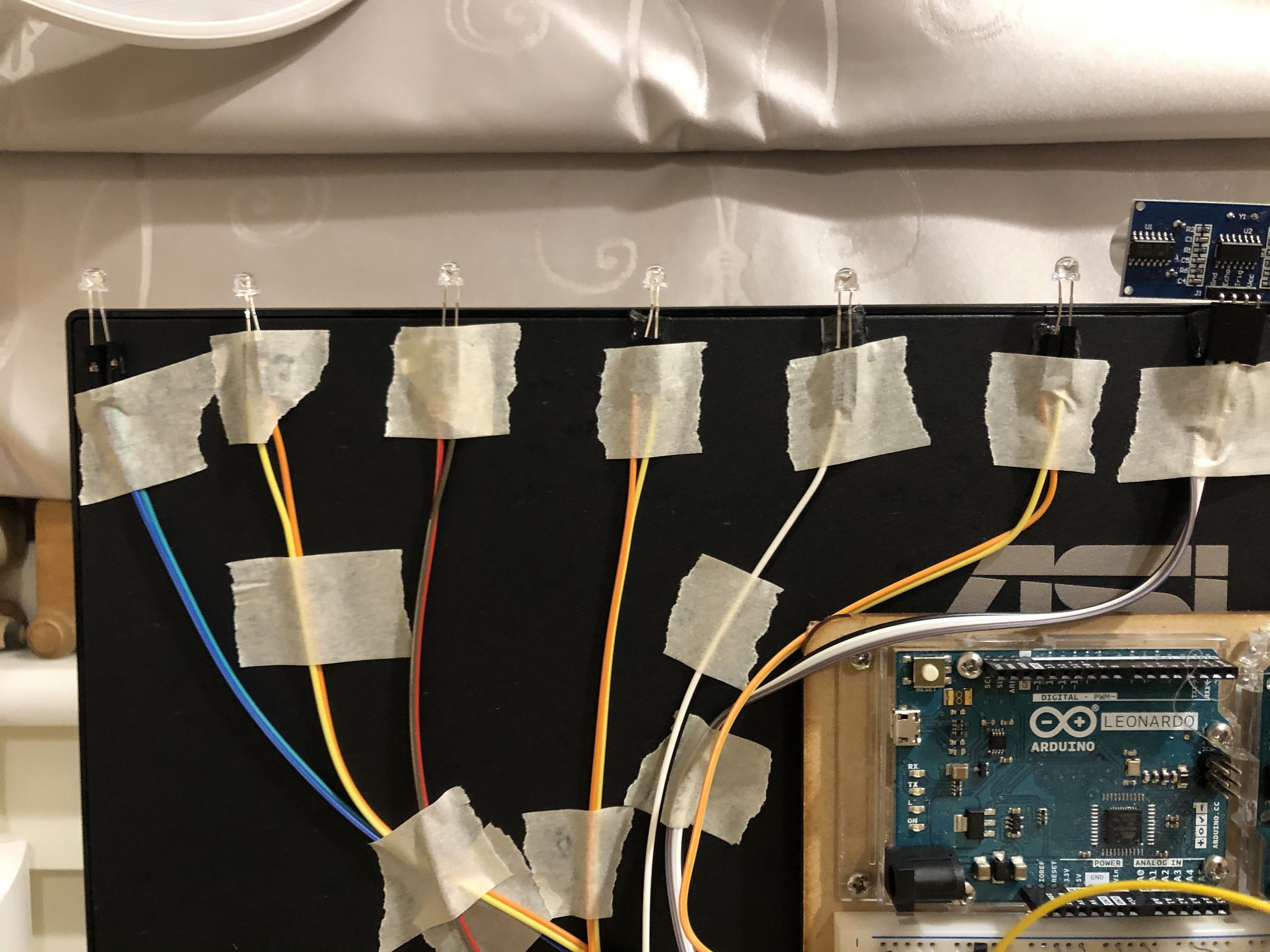 Ultrasonic Sensor Automatic LED Welcome Animation Lights and LCD ...