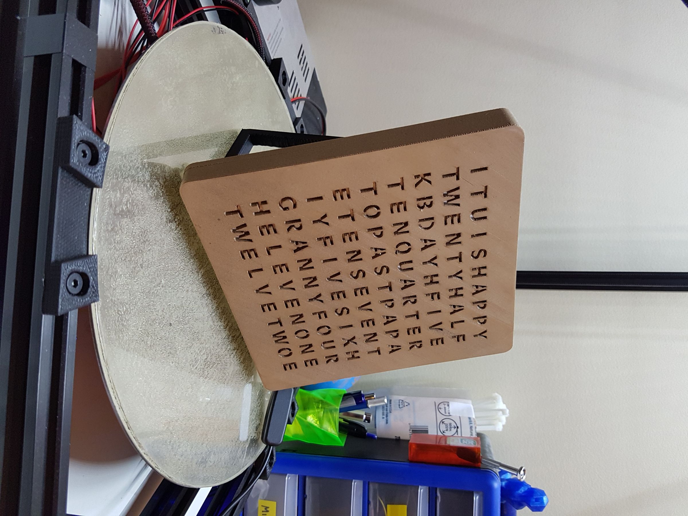 Design and 3D Print an RGB Word Clock : 13 Steps (with Pictures ...