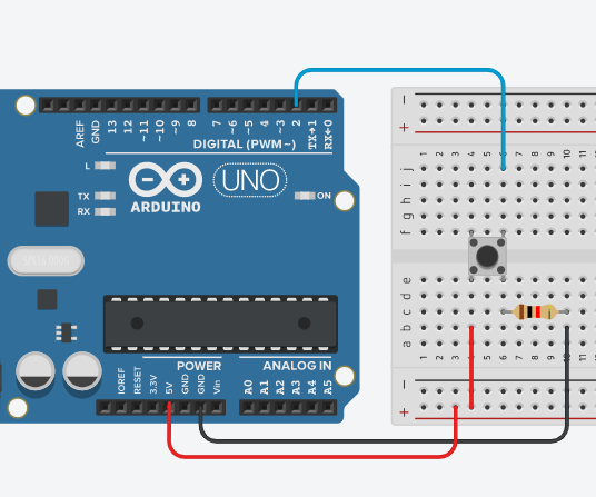 Counter Using Pushbutton | Tinker Cad : 3 Steps - Instructables