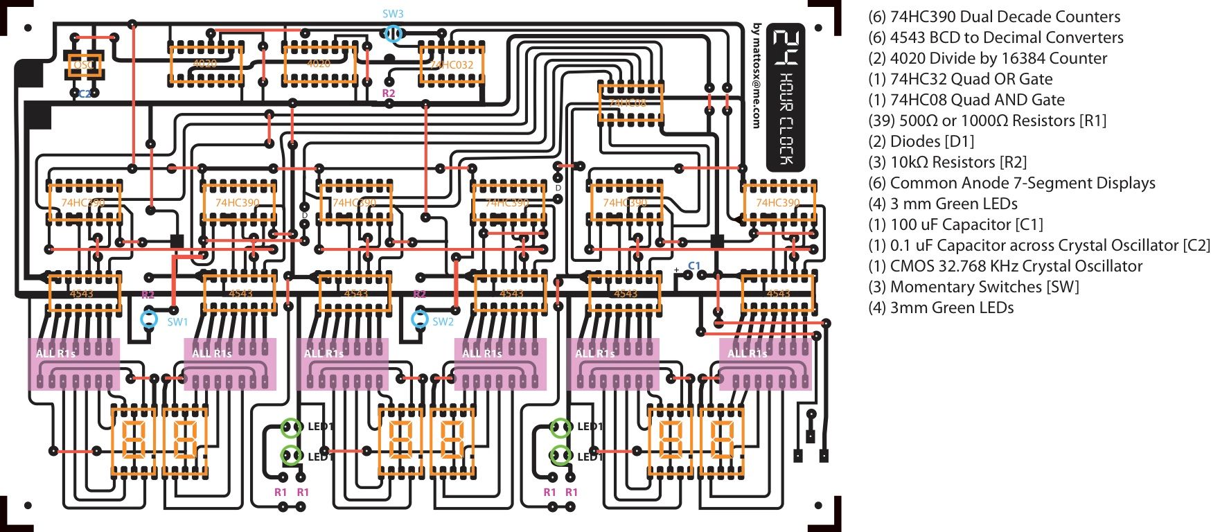 24 Hr Digital Clock Only With Basic CMOS Chips : 5 Steps (with Pictures ...