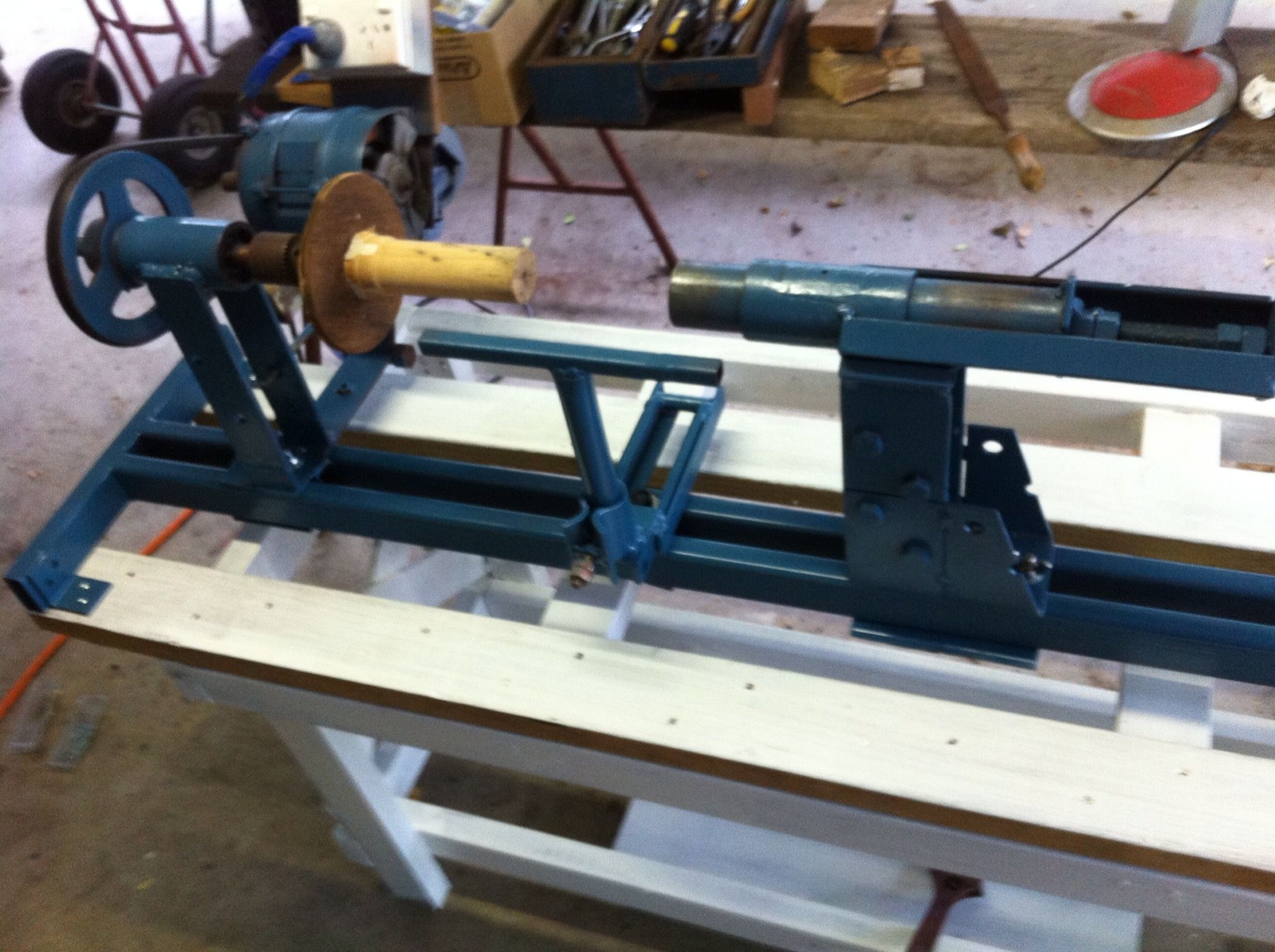 My Wood Lathe Project : 4 Steps - Instructables