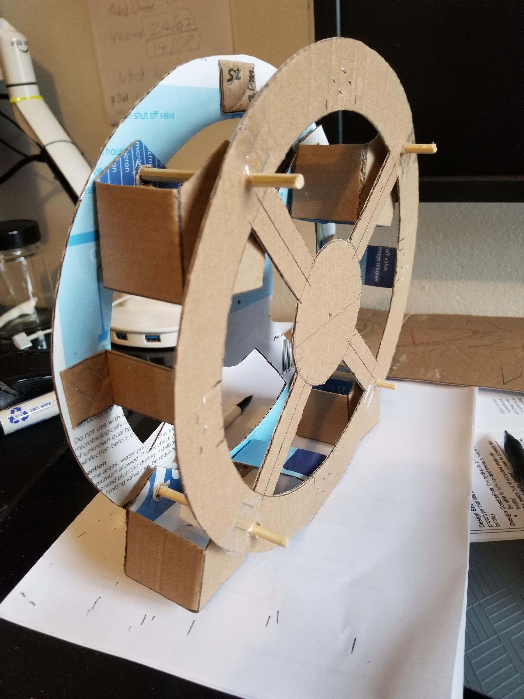 Cardboard Ferris Wheel - Learning From Home Project : 21 Steps (with ...
