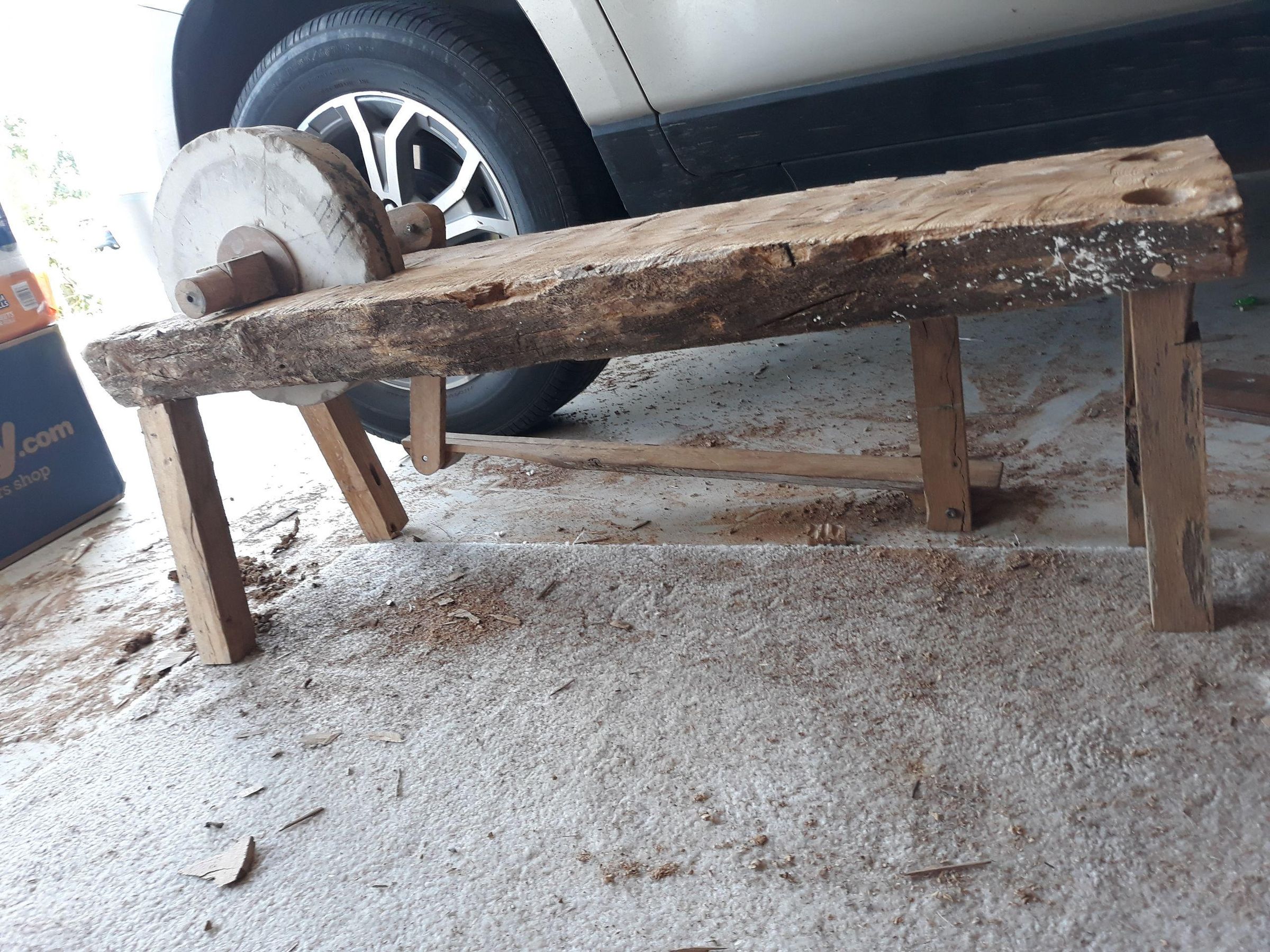 Old Fashioned Grinding Wheel Bench : 3 Steps - Instructables